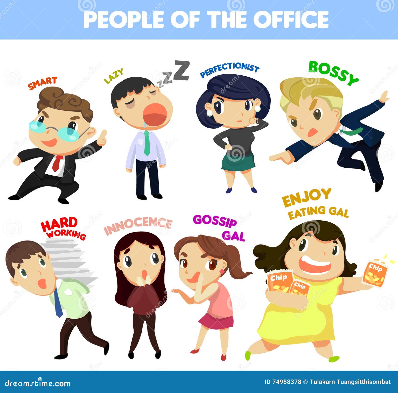 People of the office stock vector. Illustration of businessman - 74988378