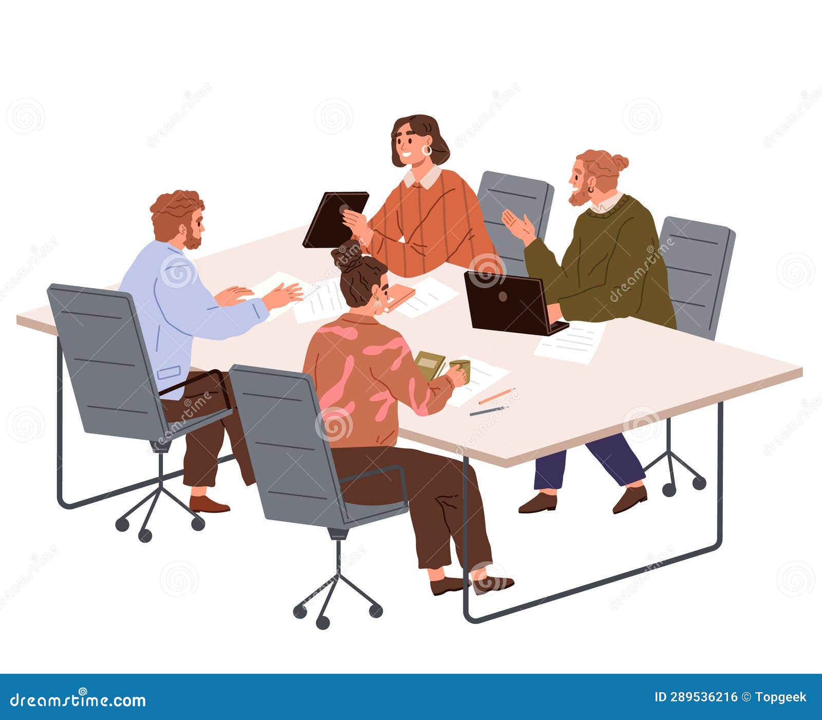 People Office Work. People in Office Work Collectively To Solve ...