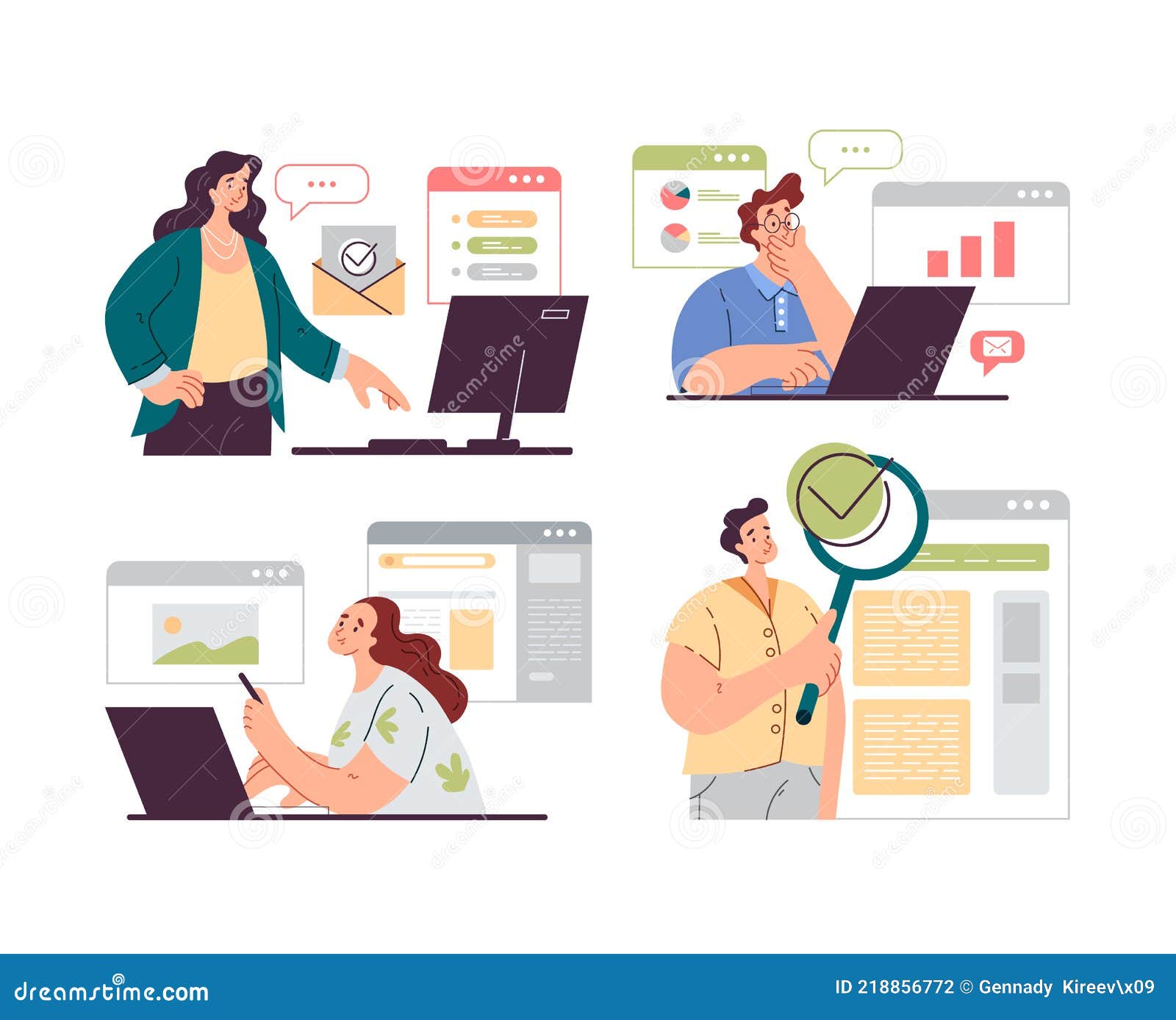 Auditing And Business Accounting Infographics Vector Illustration ...