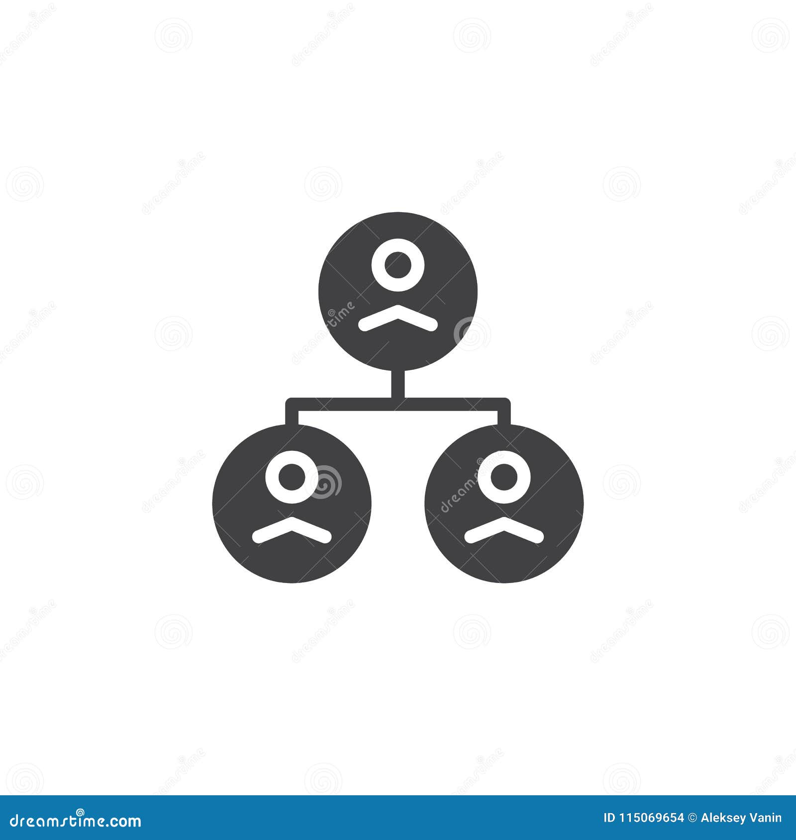 People Organization Group Vector Icon Stock Vector - Illustration of ...