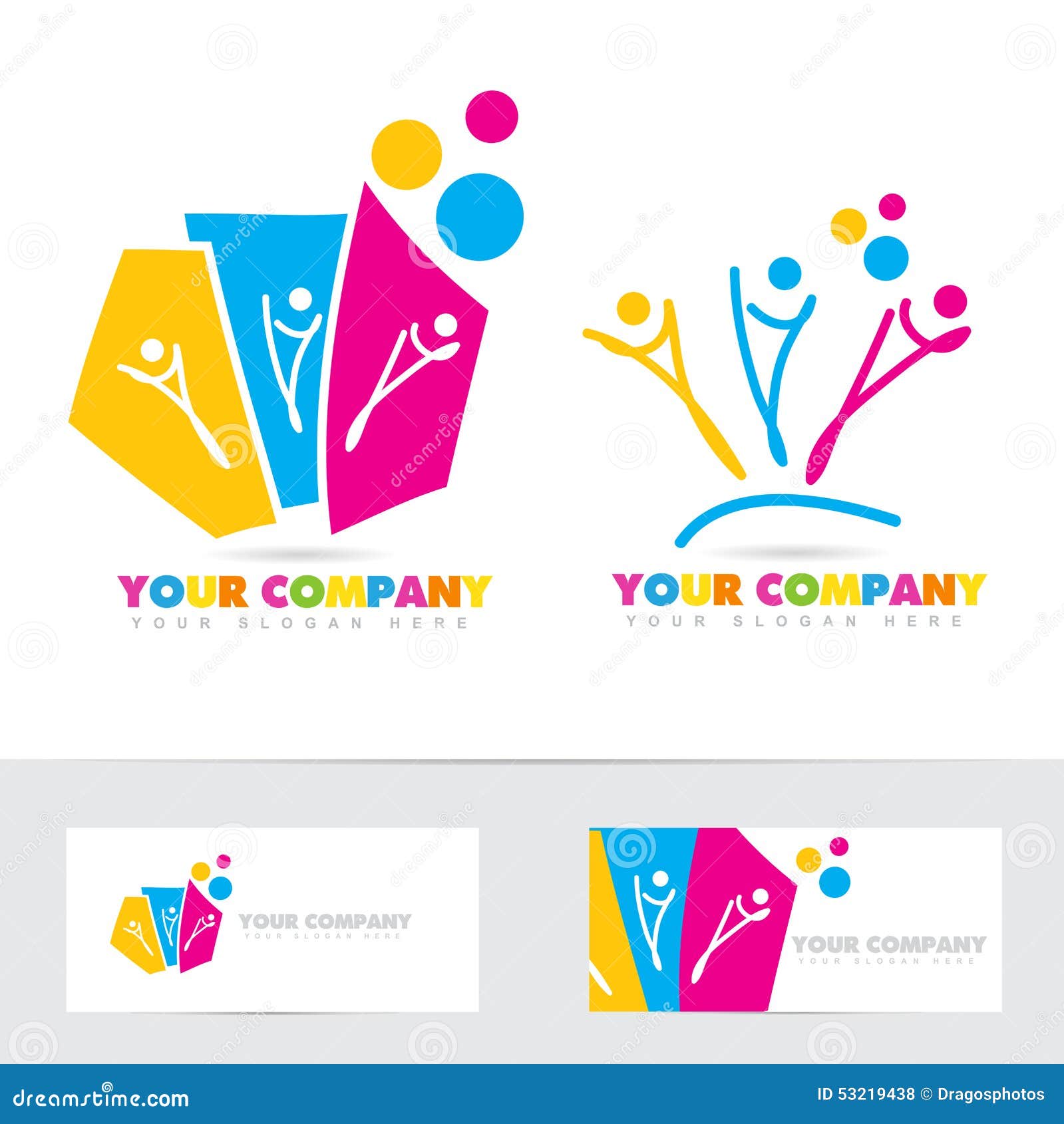 People party colored logo stock vector. Illustration of colored - 53219438