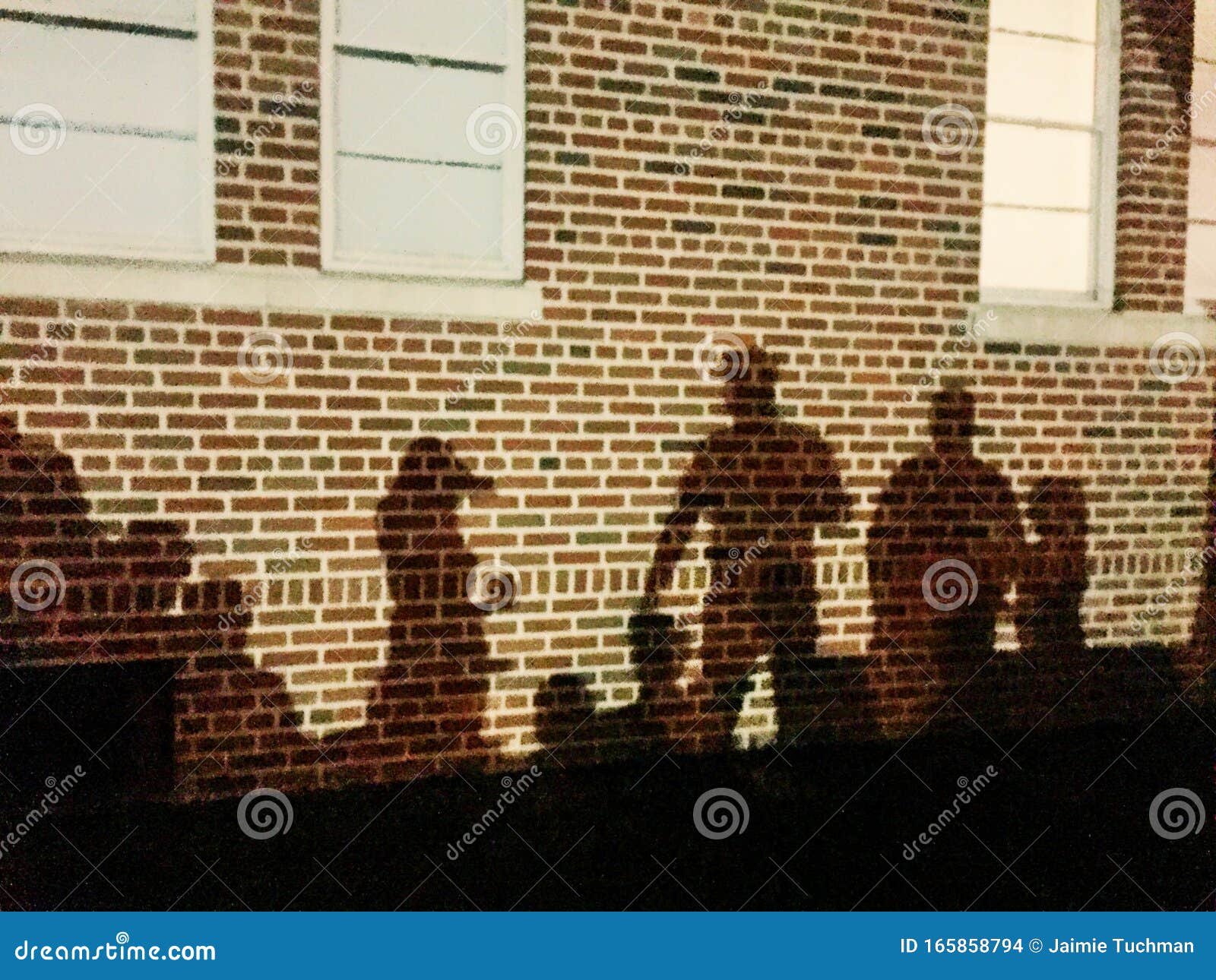People at a Party Shadow on the Wall Stock Photo - Image of center ...