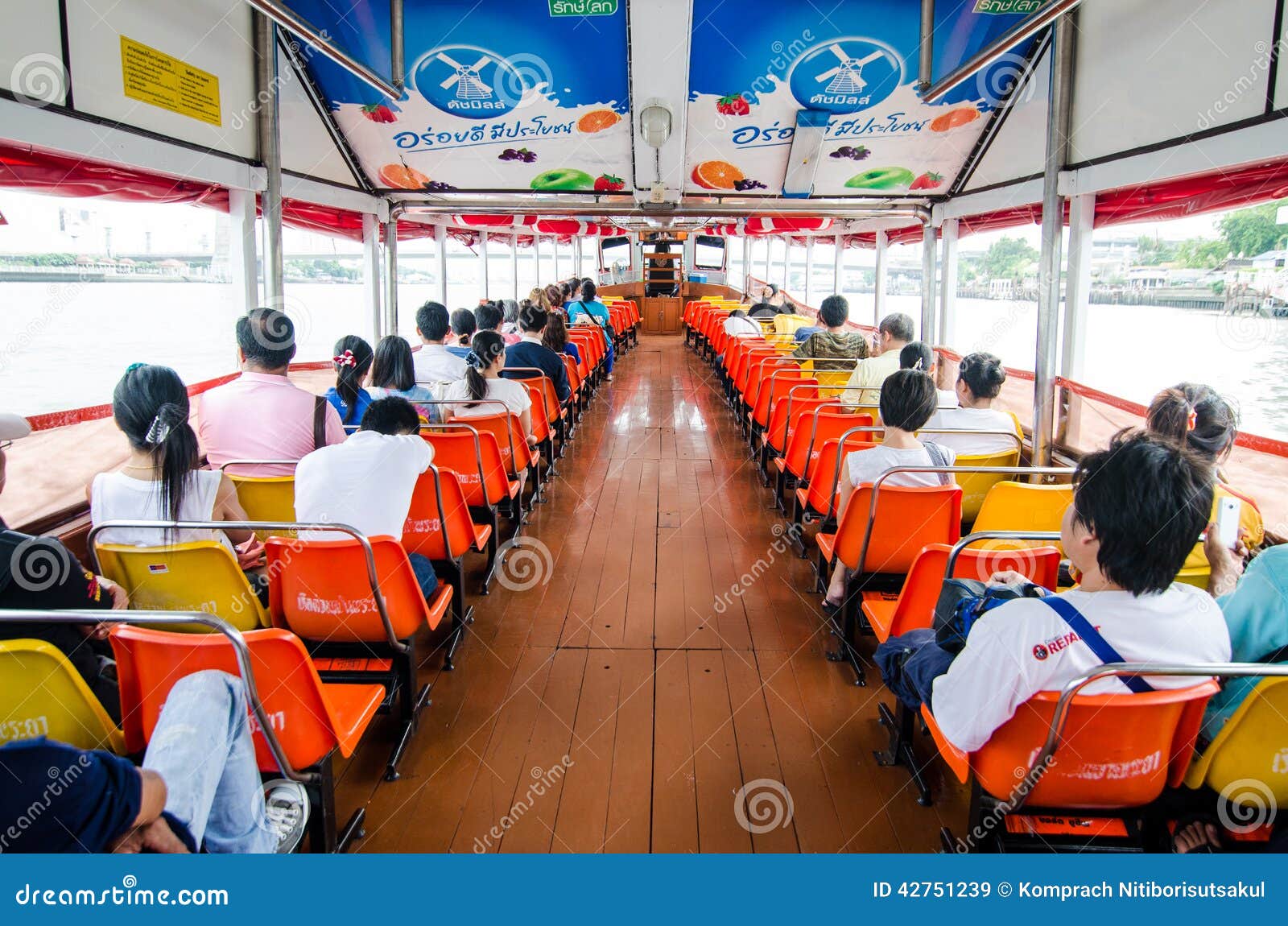 People in the Passenger Boat. Editorial Stock Image - Image of phraya ...