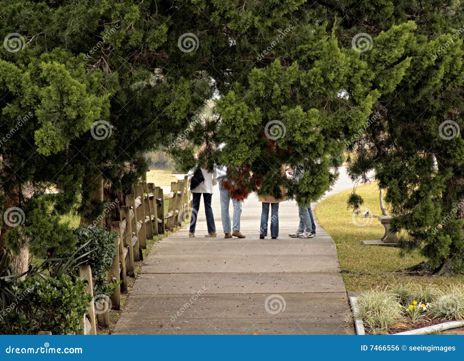 People on a path stock photo. Image of outside, companionship - 7466556