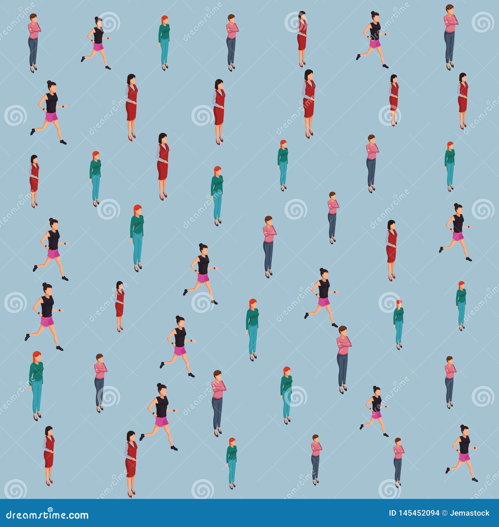 People pattern background stock vector. Illustration of sign - 145452094