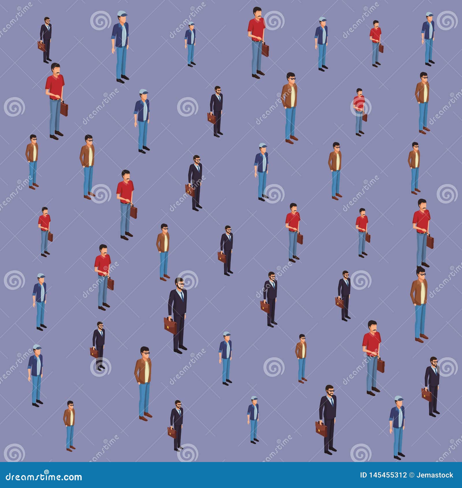People pattern background stock vector. Illustration of human - 145455312