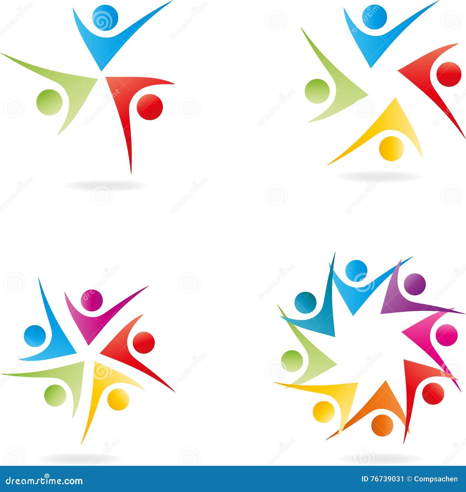 People, People Logos, People Together Stock Vector - Illustration of ...