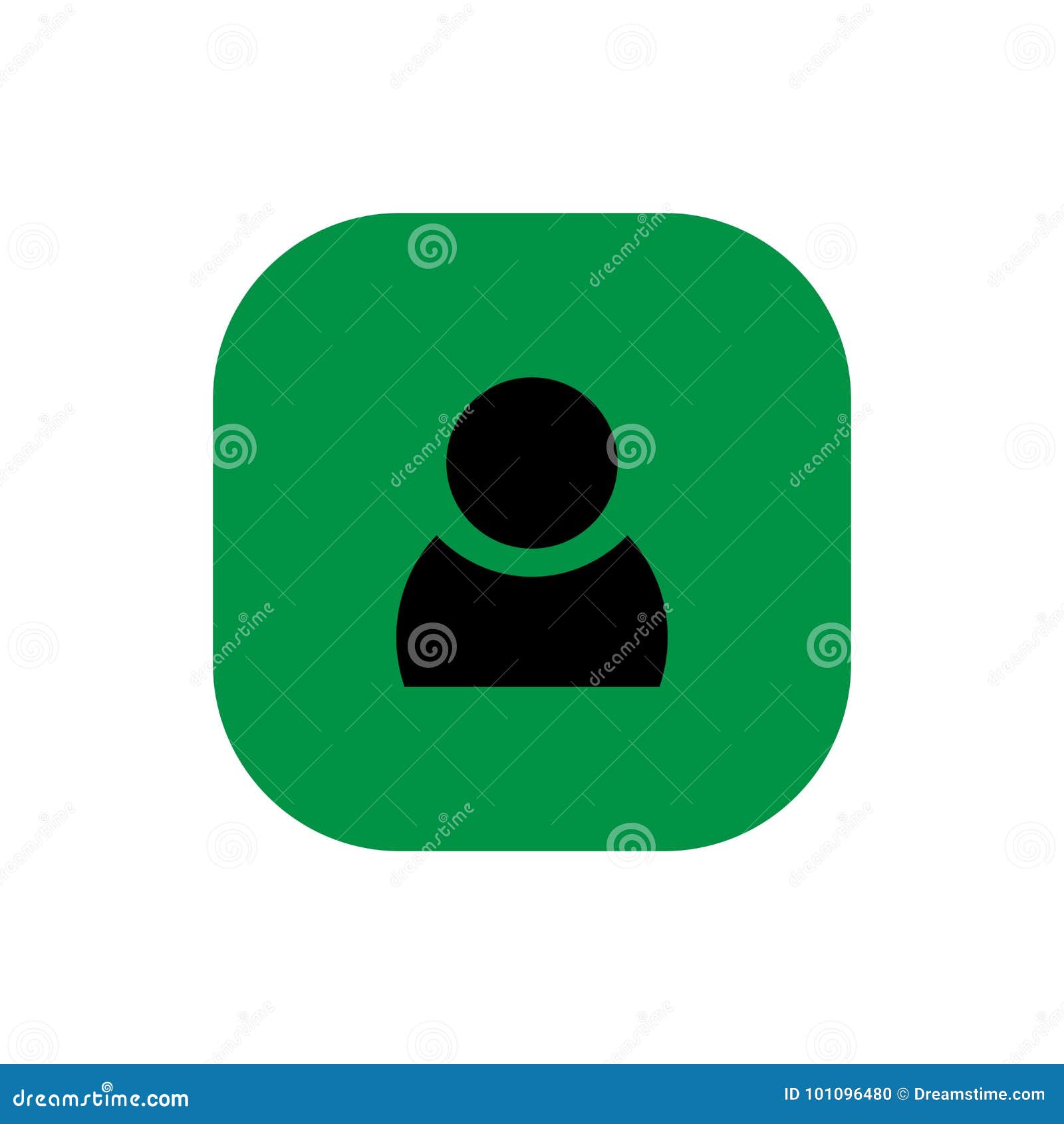 People Person Square Icon Vector Stock Vector - Illustration of profile ...