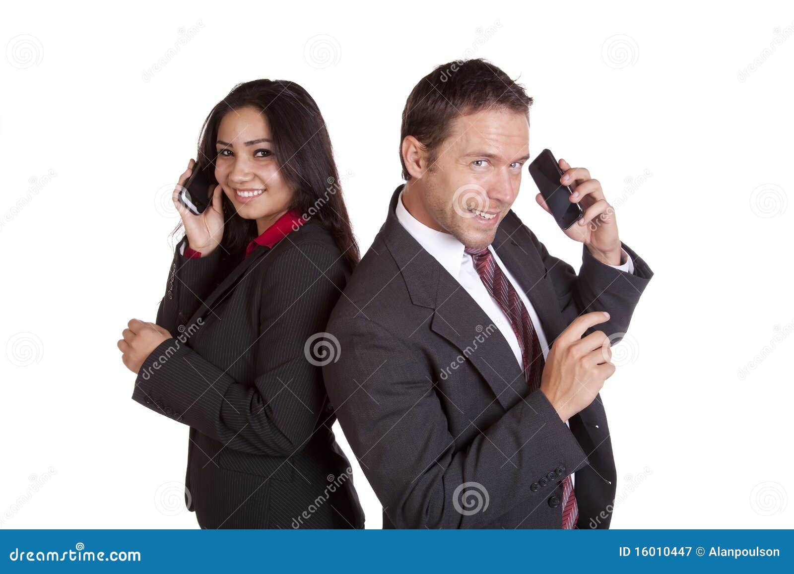 People on Phone Back To Back Stock Image - Image of background ...