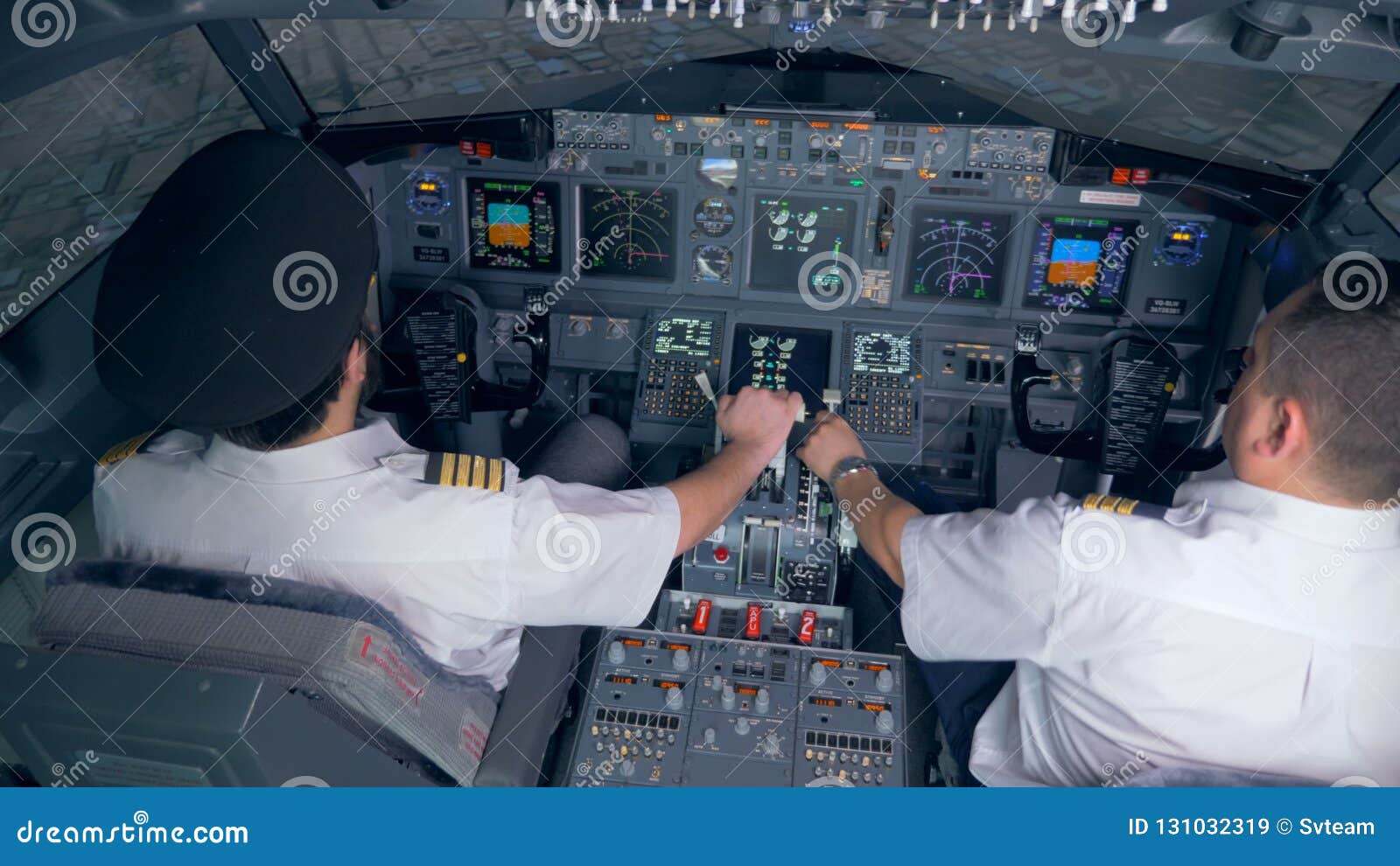 People Piloting a Plane in a Simulator, Top View. Stock Video - Video ...