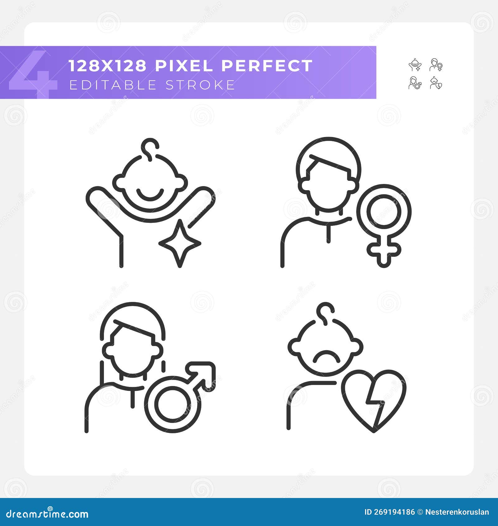 Character Archetypes Pixel Perfect Gradient Linear Vector Icons Set ... Character Archetypes Pixel Perfect Gradient Linear Vector Icons Set ...
