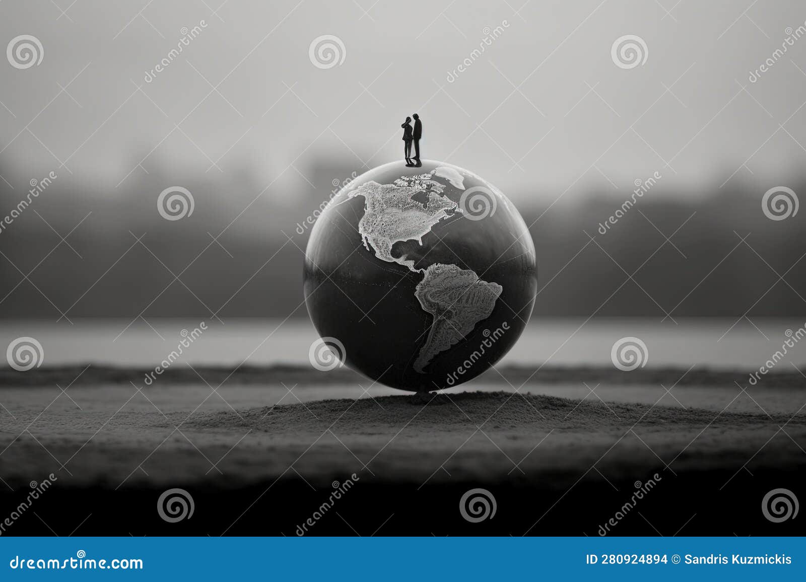People on Planet Earth. Generative AI Stock Illustration - Illustration ...