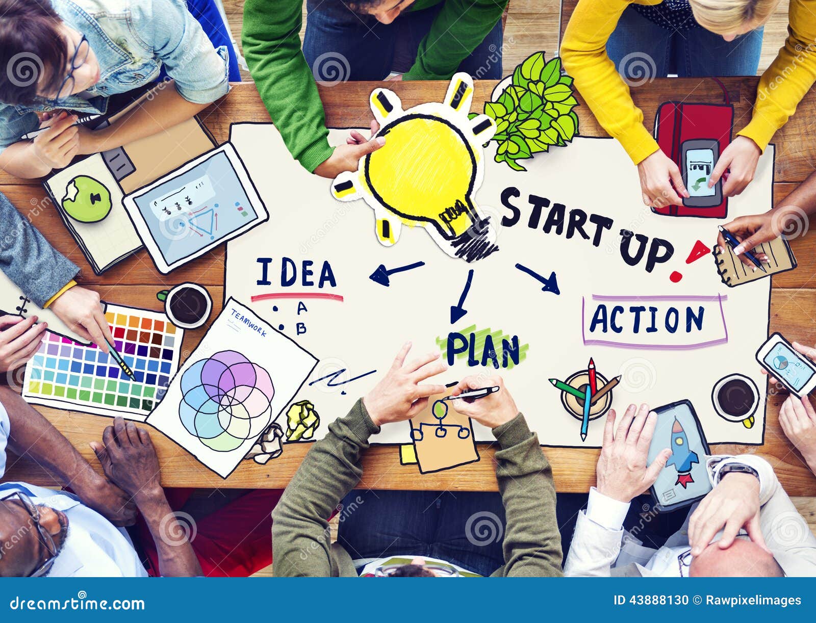 People Planning and Innovation Concept Stock Photo - Image of american ...