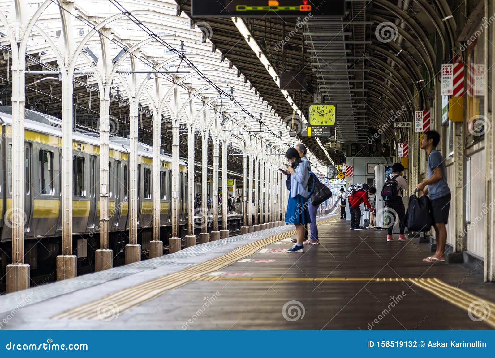 People are on the Platform at a Train Station Editorial Photography ...