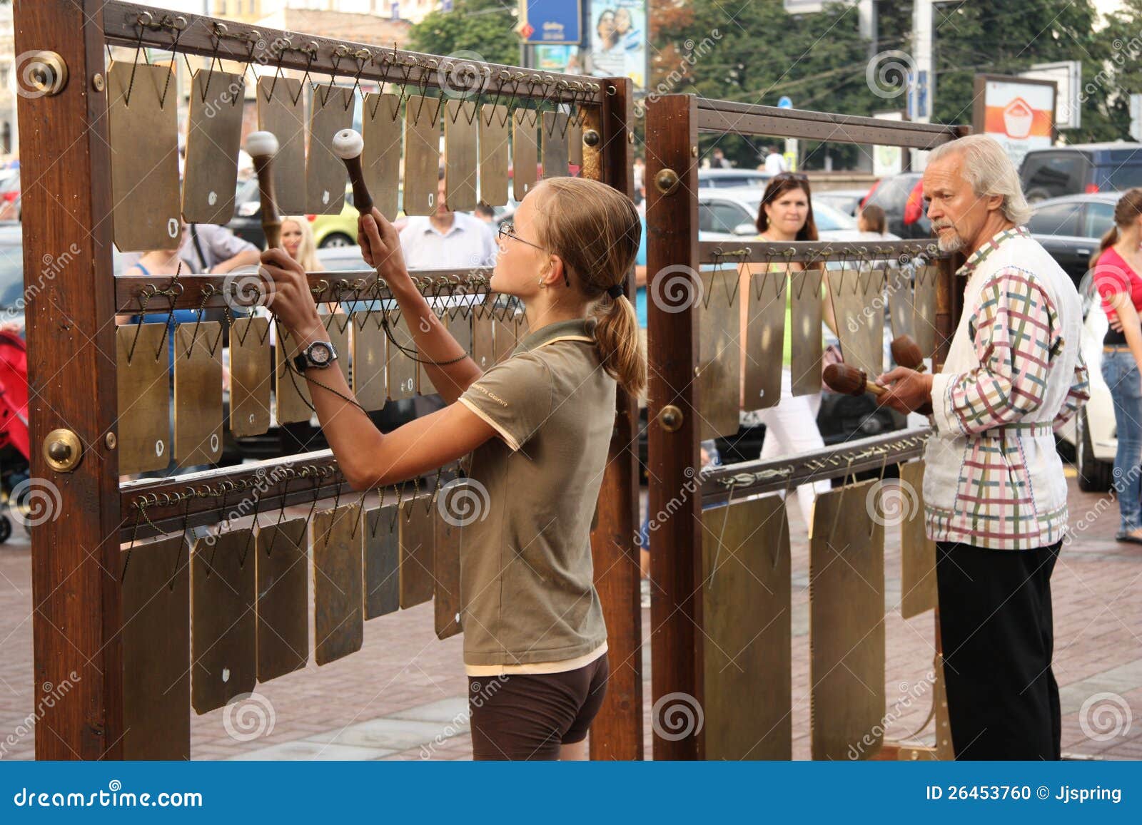 People Play the Percussion Musical Instrument Editorial Image - Image ...
