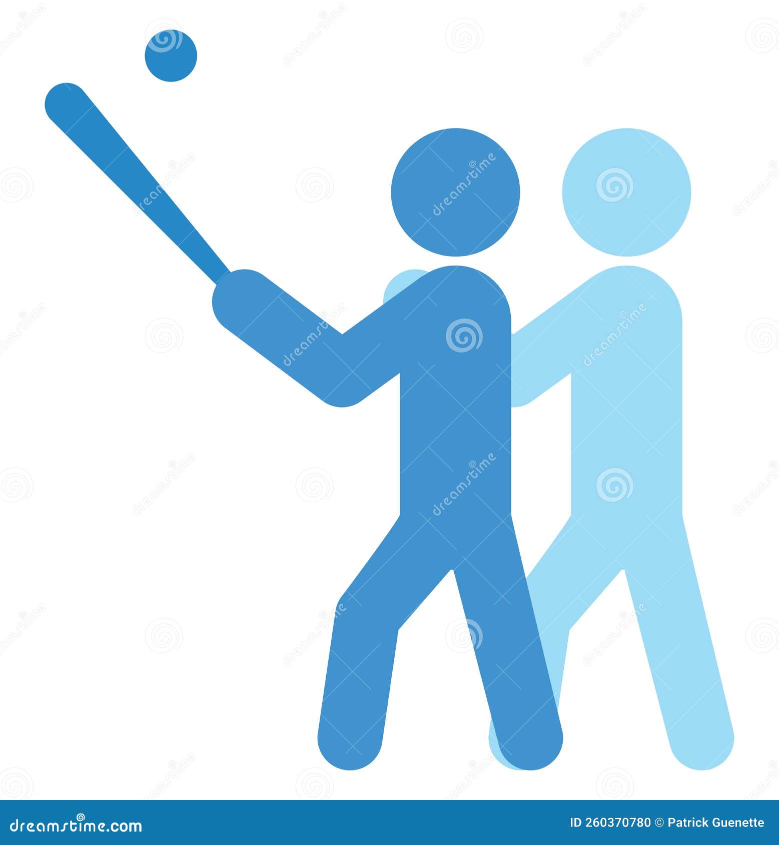 People Playing Baseball, Icon Stock Vector - Illustration of activity ...