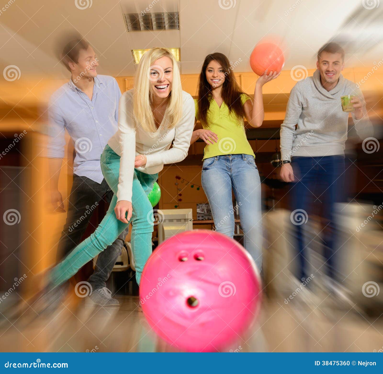 People playing bowling stock photo. Image of playing - 38475360