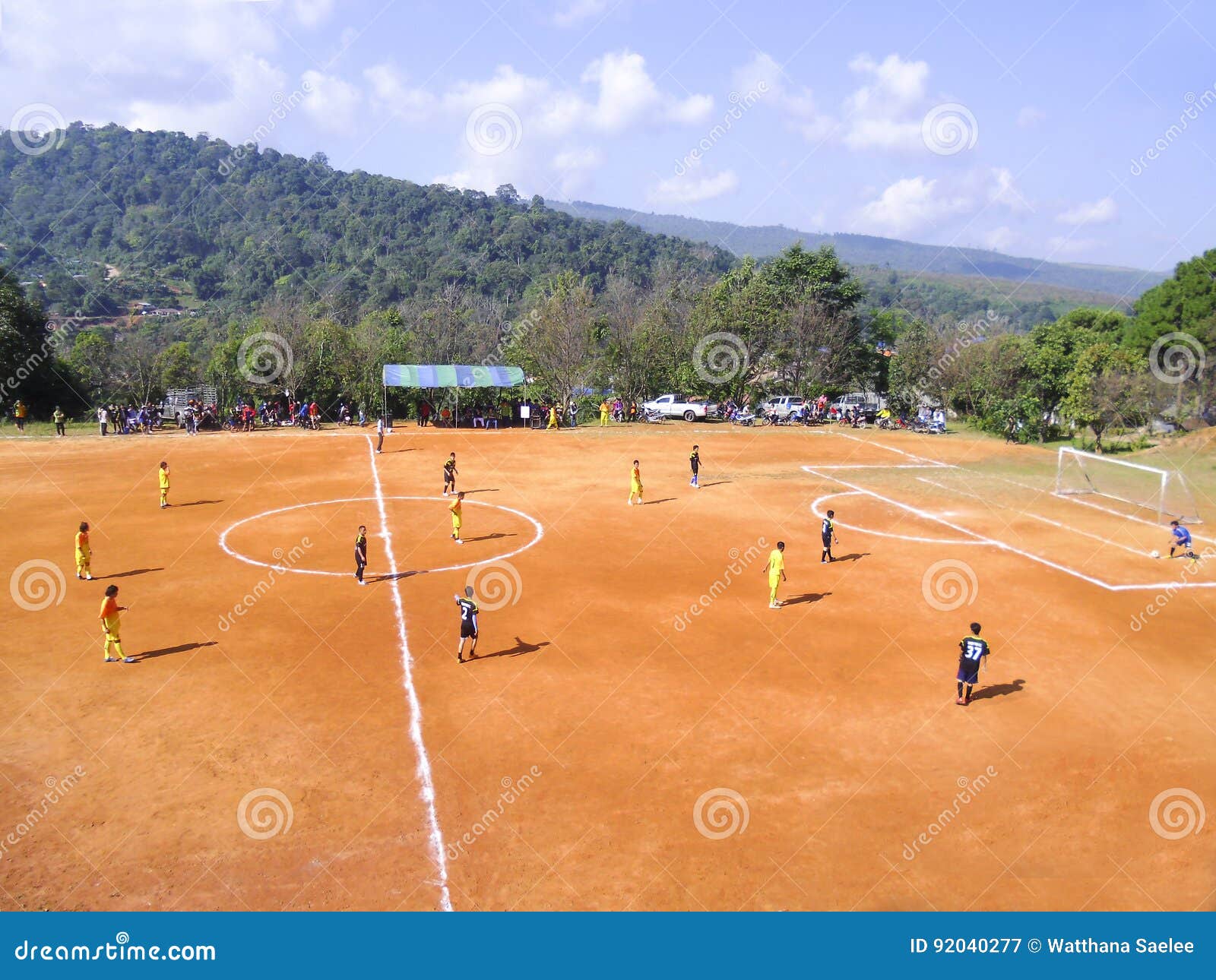 People are Playing Football in the Ground. Editorial Photography ...
