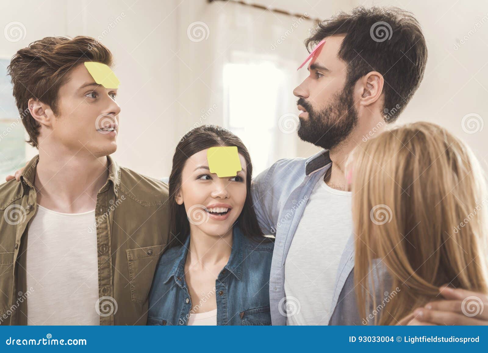 People Playing Game Guess Who Stock Photo - Image of happy, partying ...