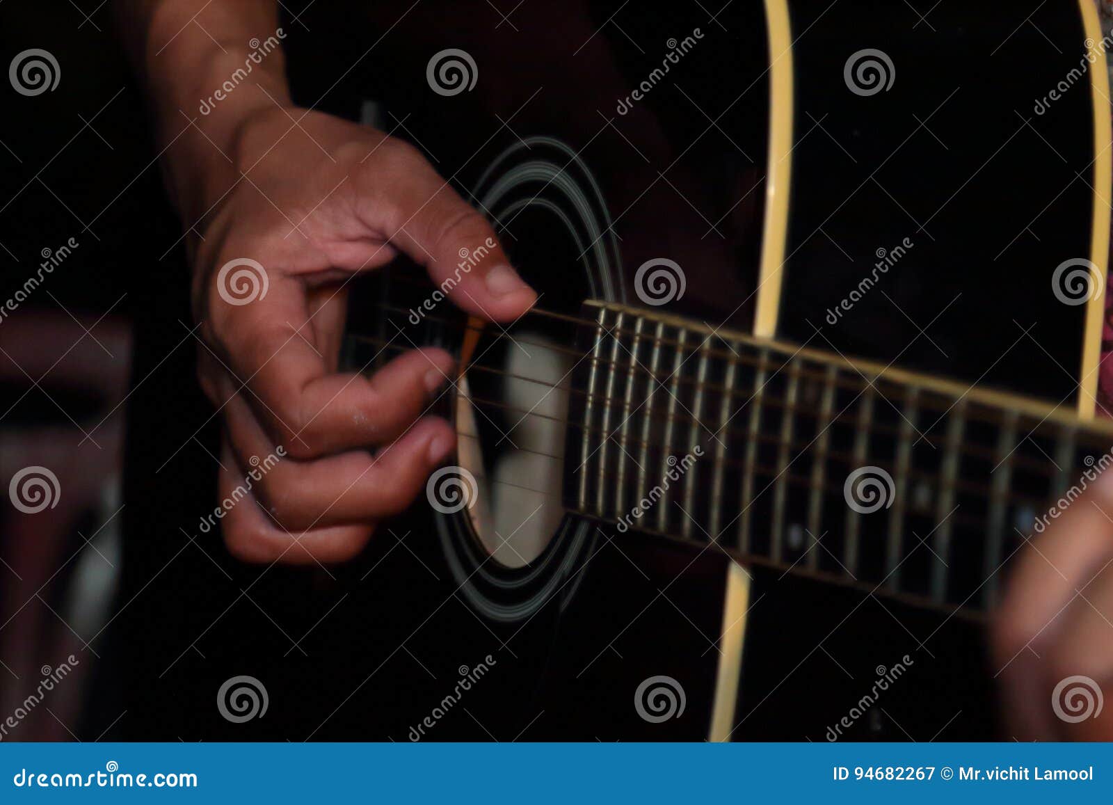 People Playing Guitar in Thailand. Stock Image - Image of people ...