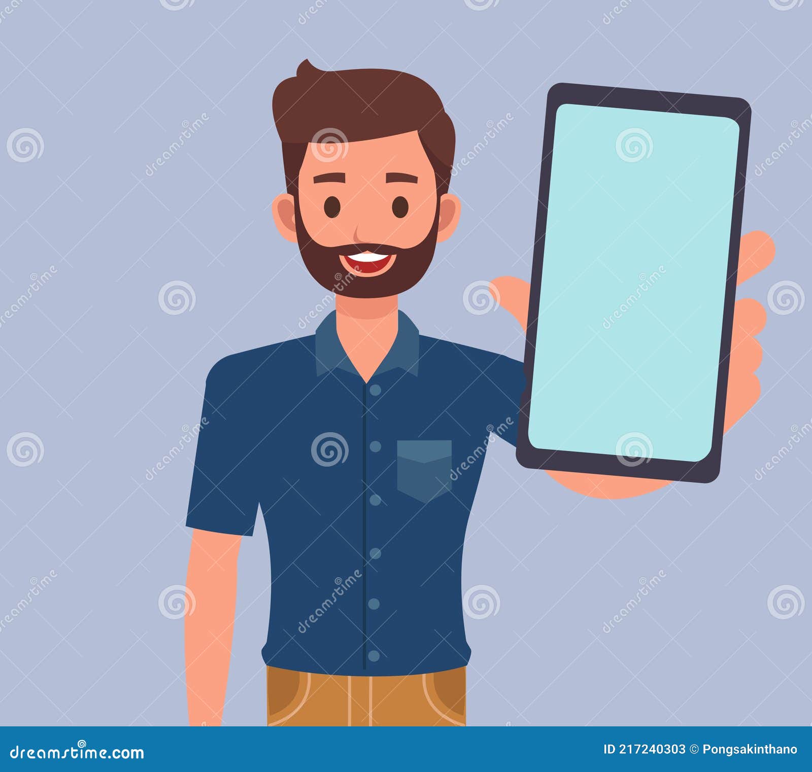 People Playing Smartphone Character Vector Design Stock Vector ...