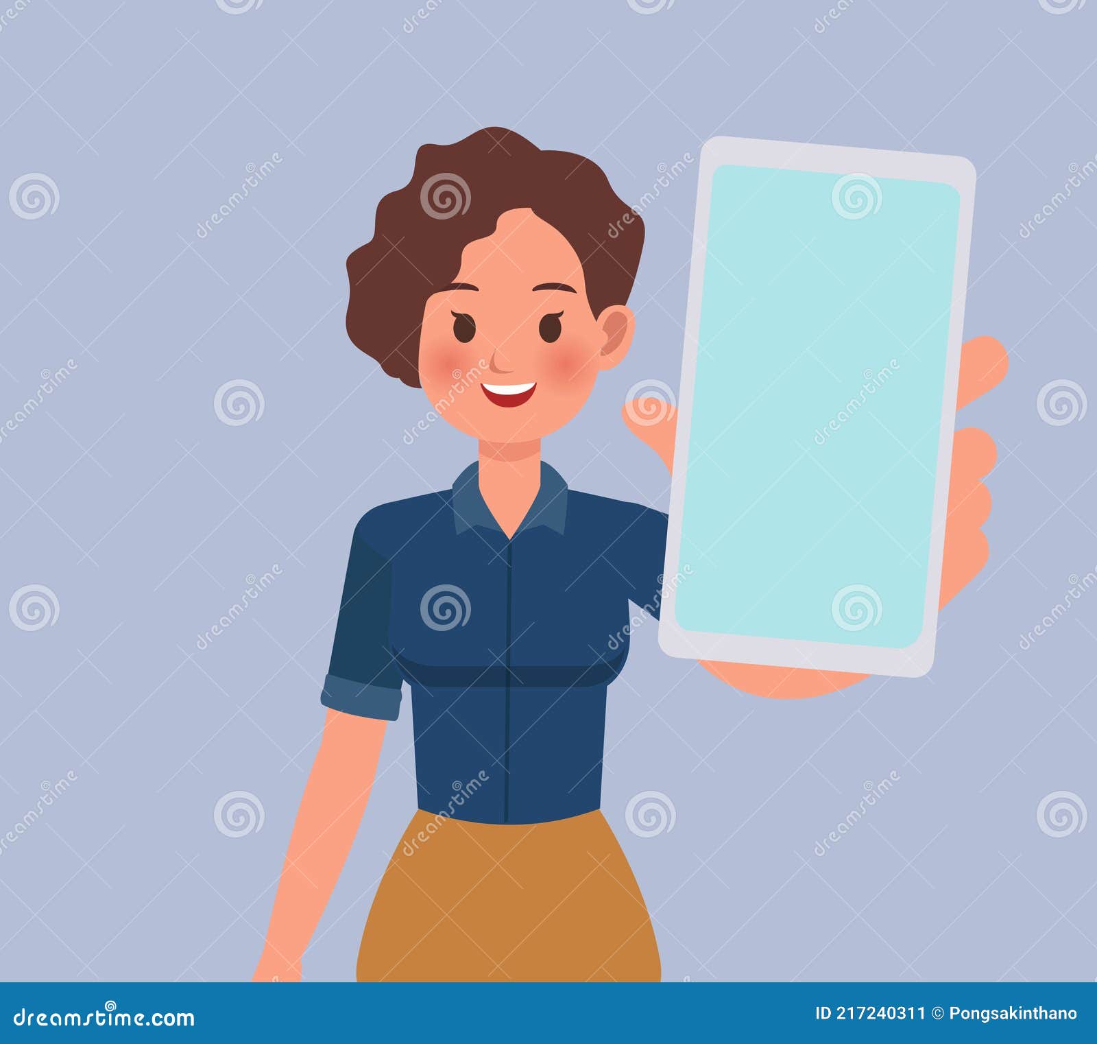 People Playing Smartphone Character Vector Design No9 Stock Vector ...