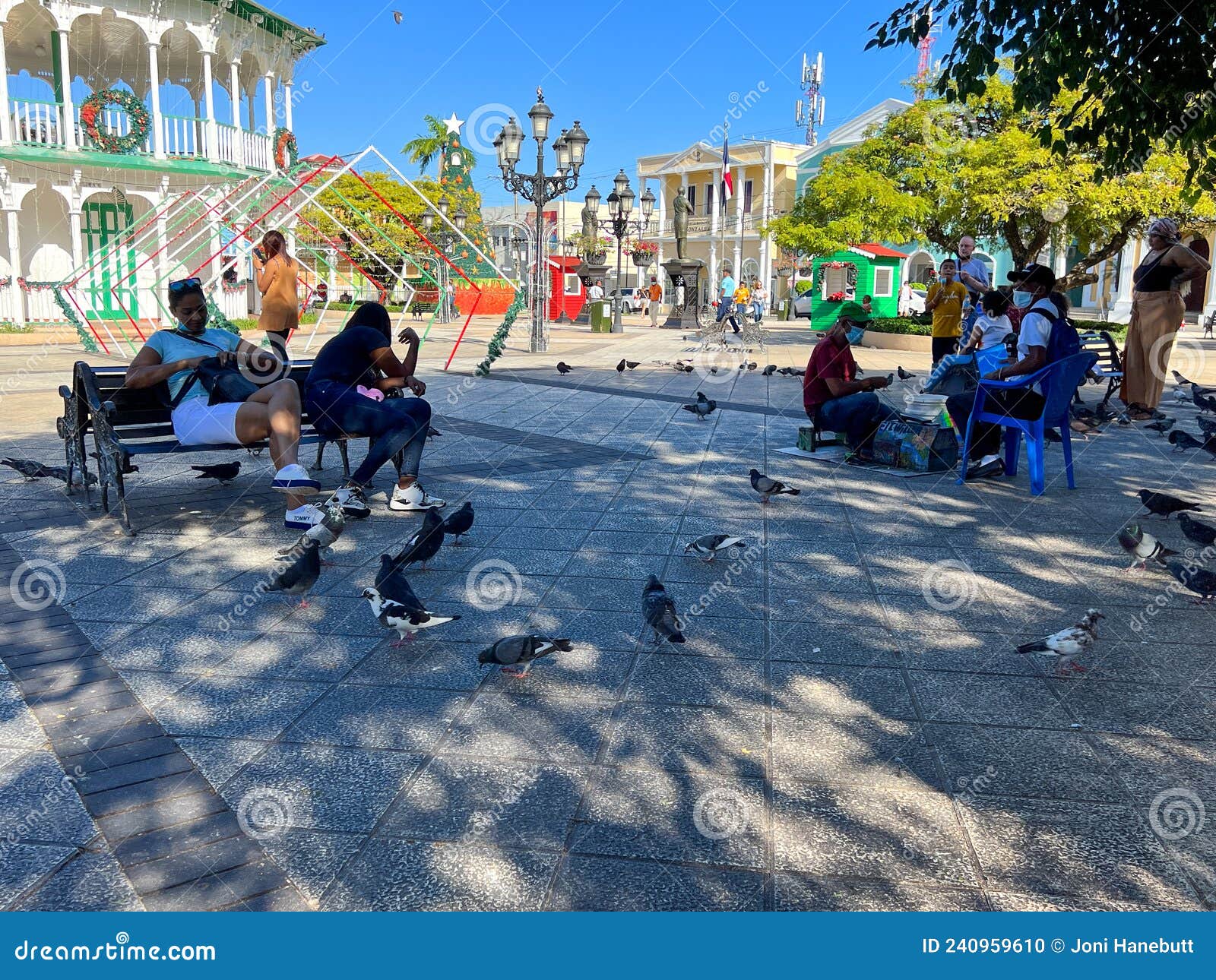 People Playing and Socializing on the Main Downtown Square in Puerto ...