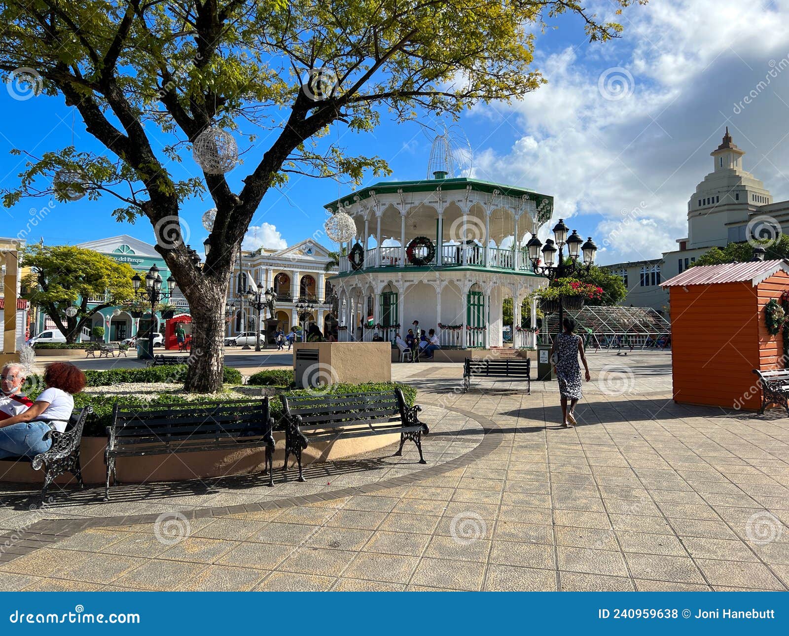 People Playing and Socializing on the Main Downtown Square in Puerto ...
