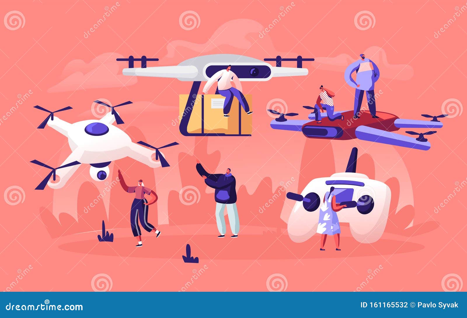 Using Drones To Explore Ports And Warehouses,security Drone Stock ...