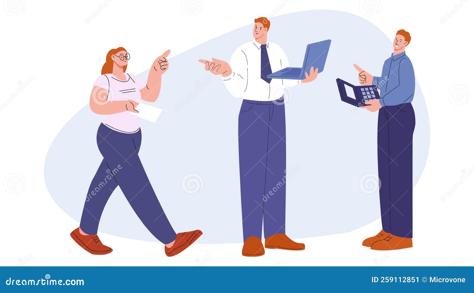 People Point At You Set. Different Characters Indicate Forward With ...