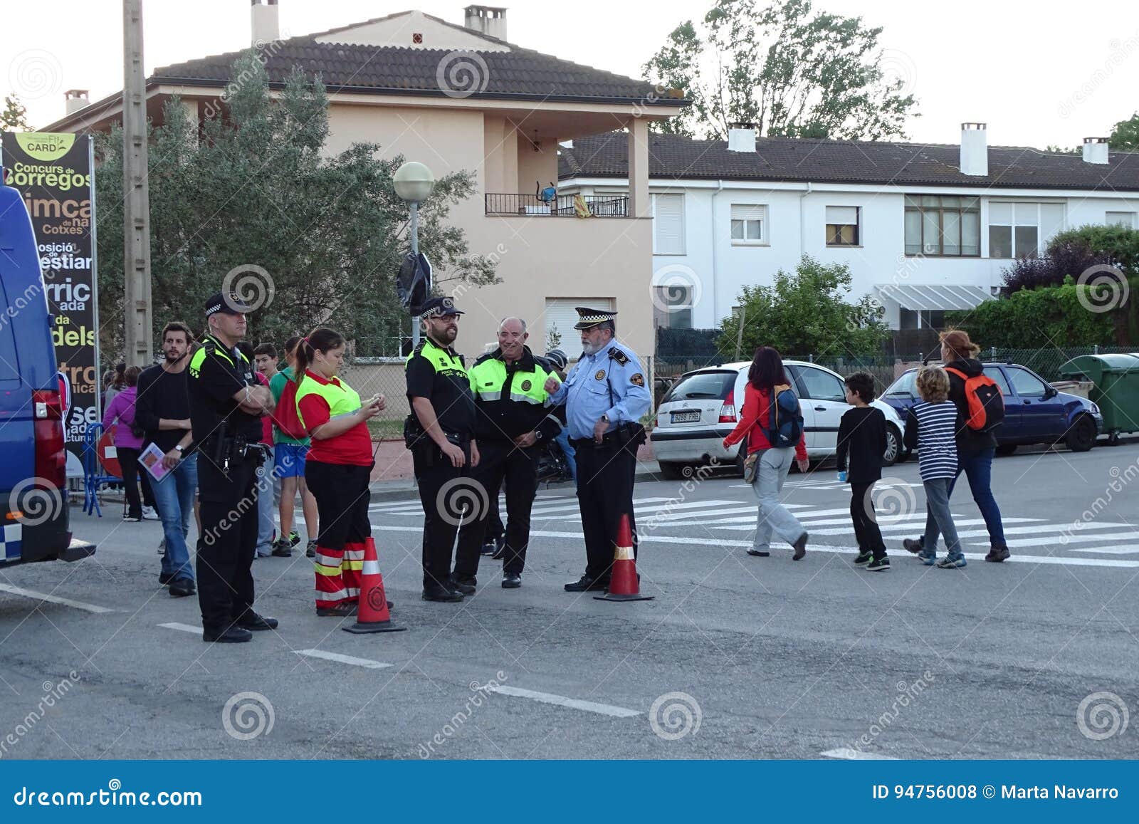 People and Police in the Street Editorial Stock Photo - Image of ...