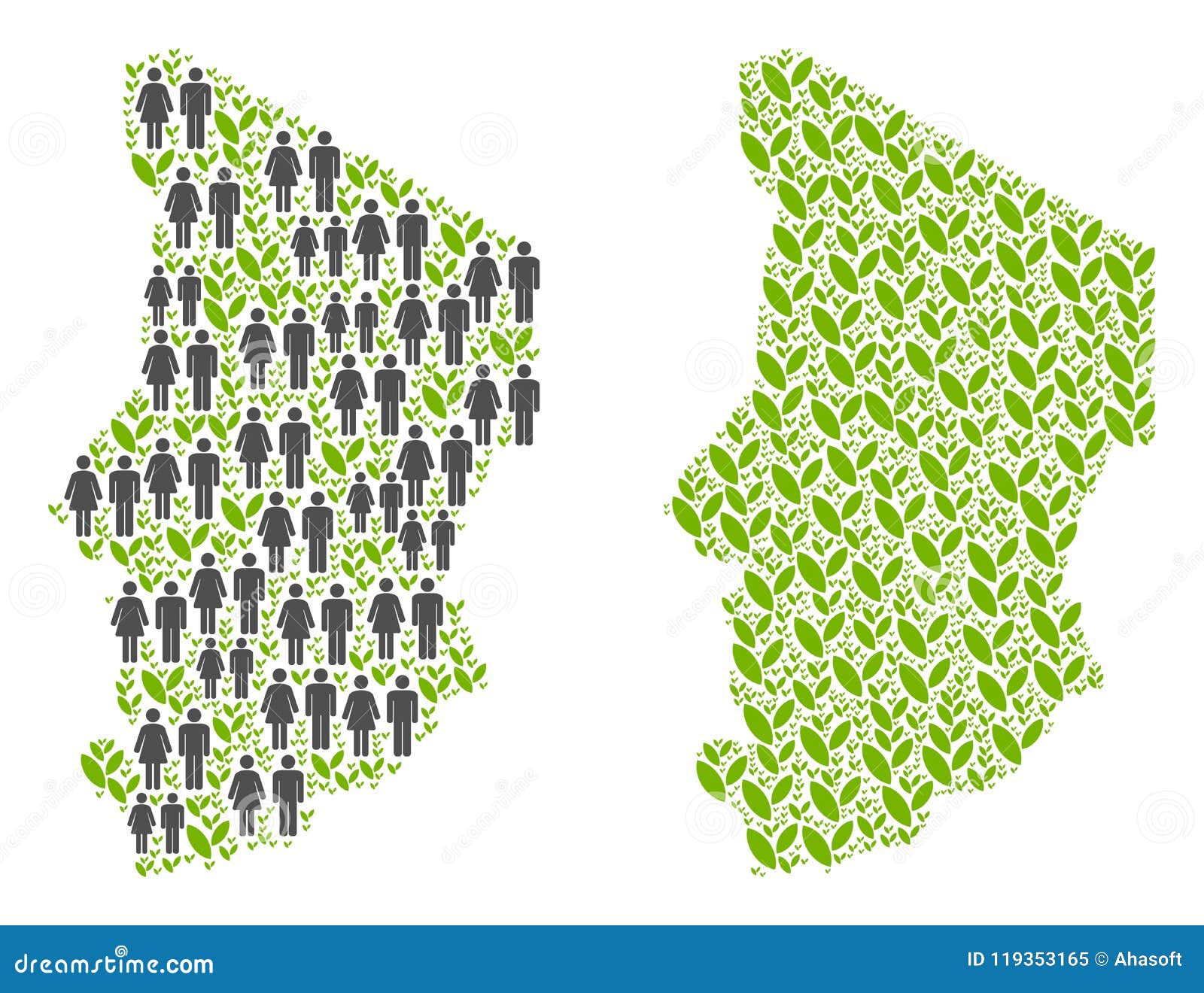 Demographics and Agriculture Chad Map Stock Vector - Illustration of ...
