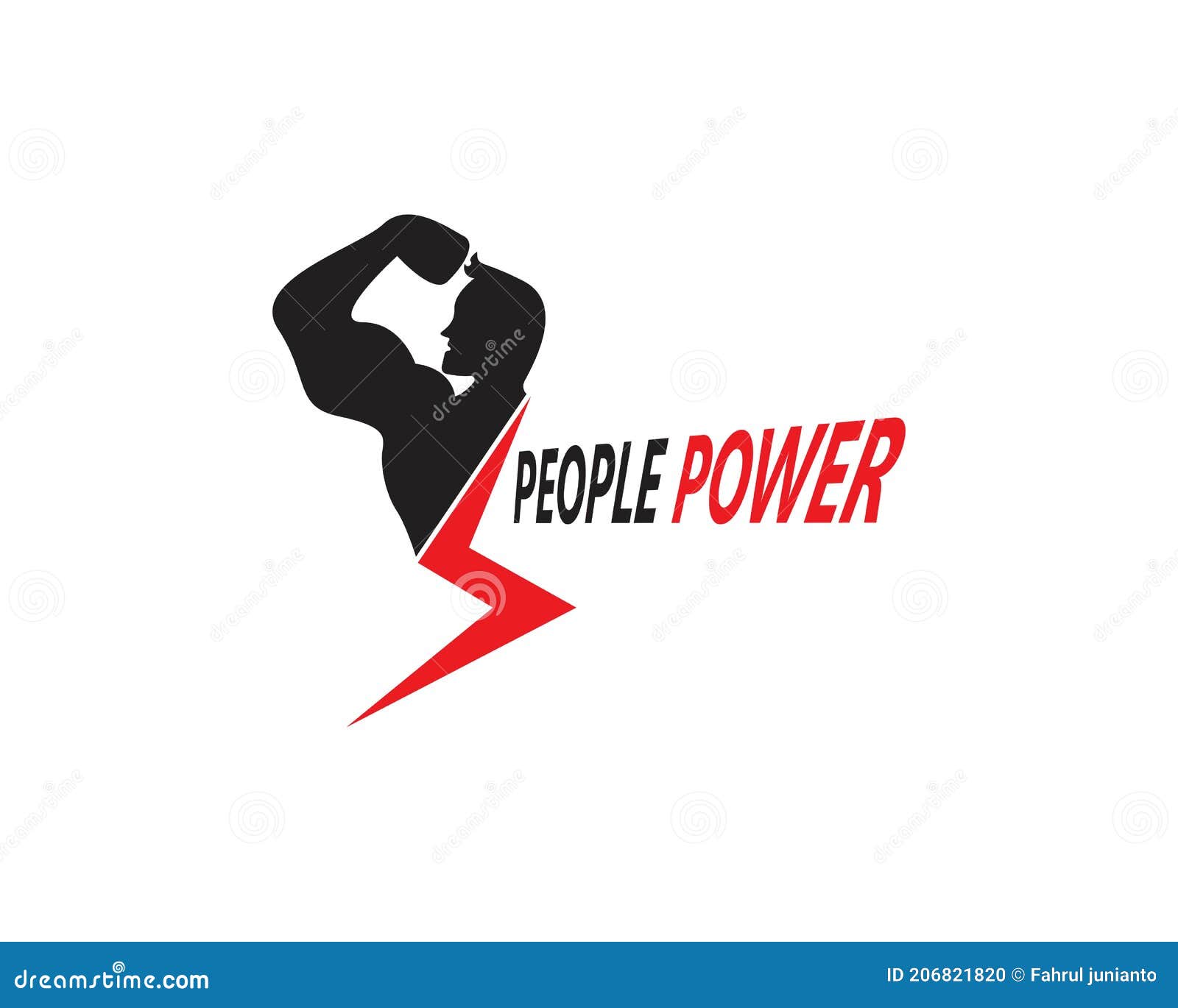 People Power Logo Vector Template Vector Illustration Stock Vector ...