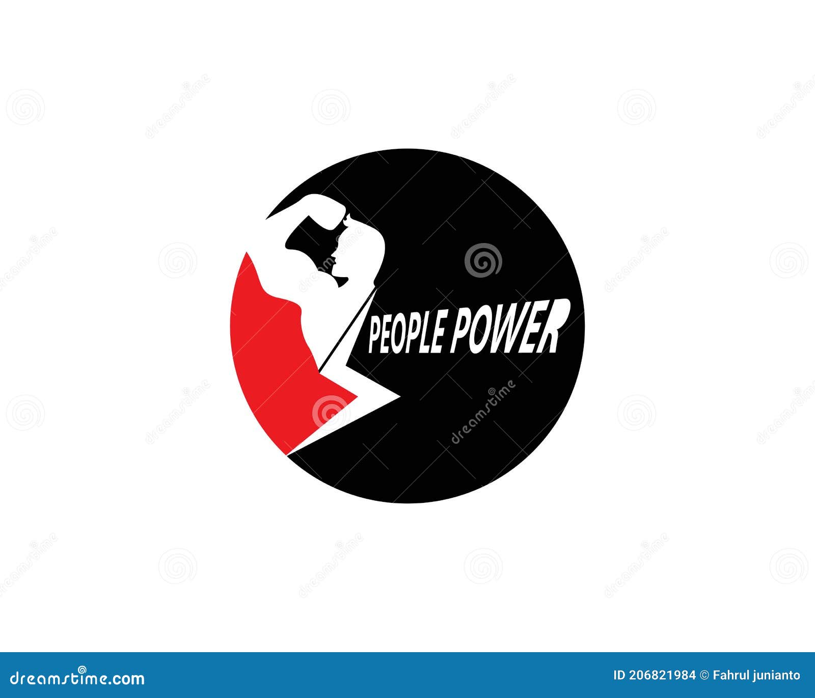 People Power Logo Vector Template Vector Illustration Stock Vector ...