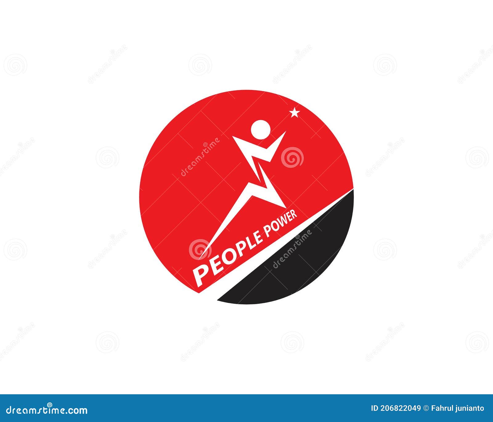 People Power Logo Vector Template Vector Illustration Stock Vector ...