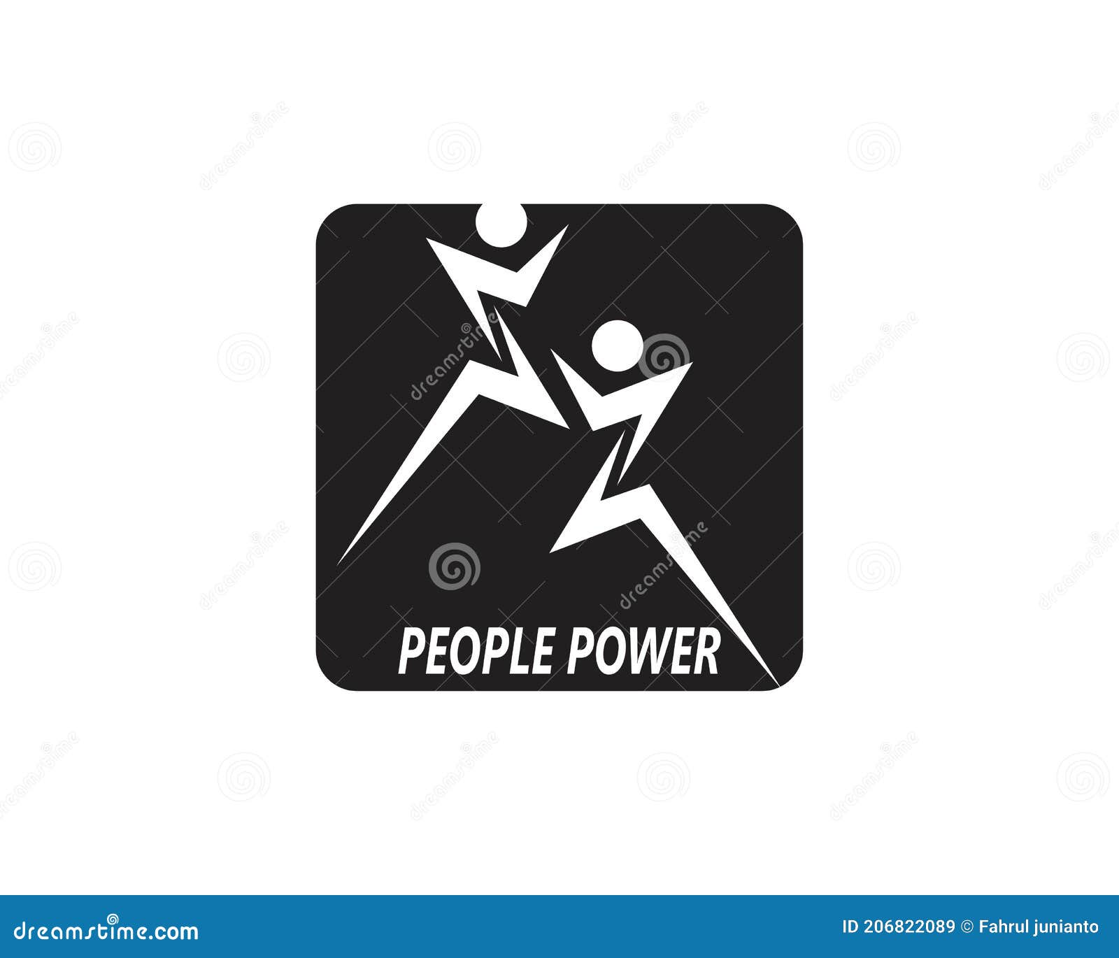 People Power Logo Vector Template Vector Illustration Stock Vector ...