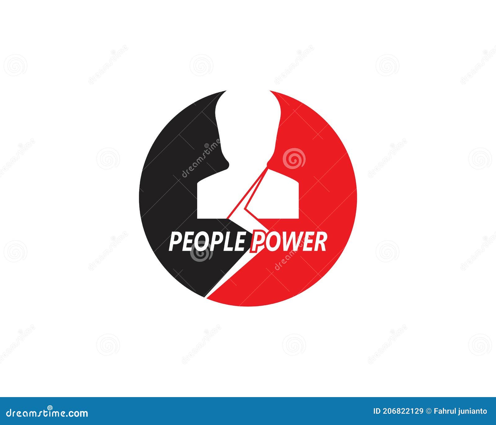 People Power Logo Vector Template Vector Illustration Stock Vector ...