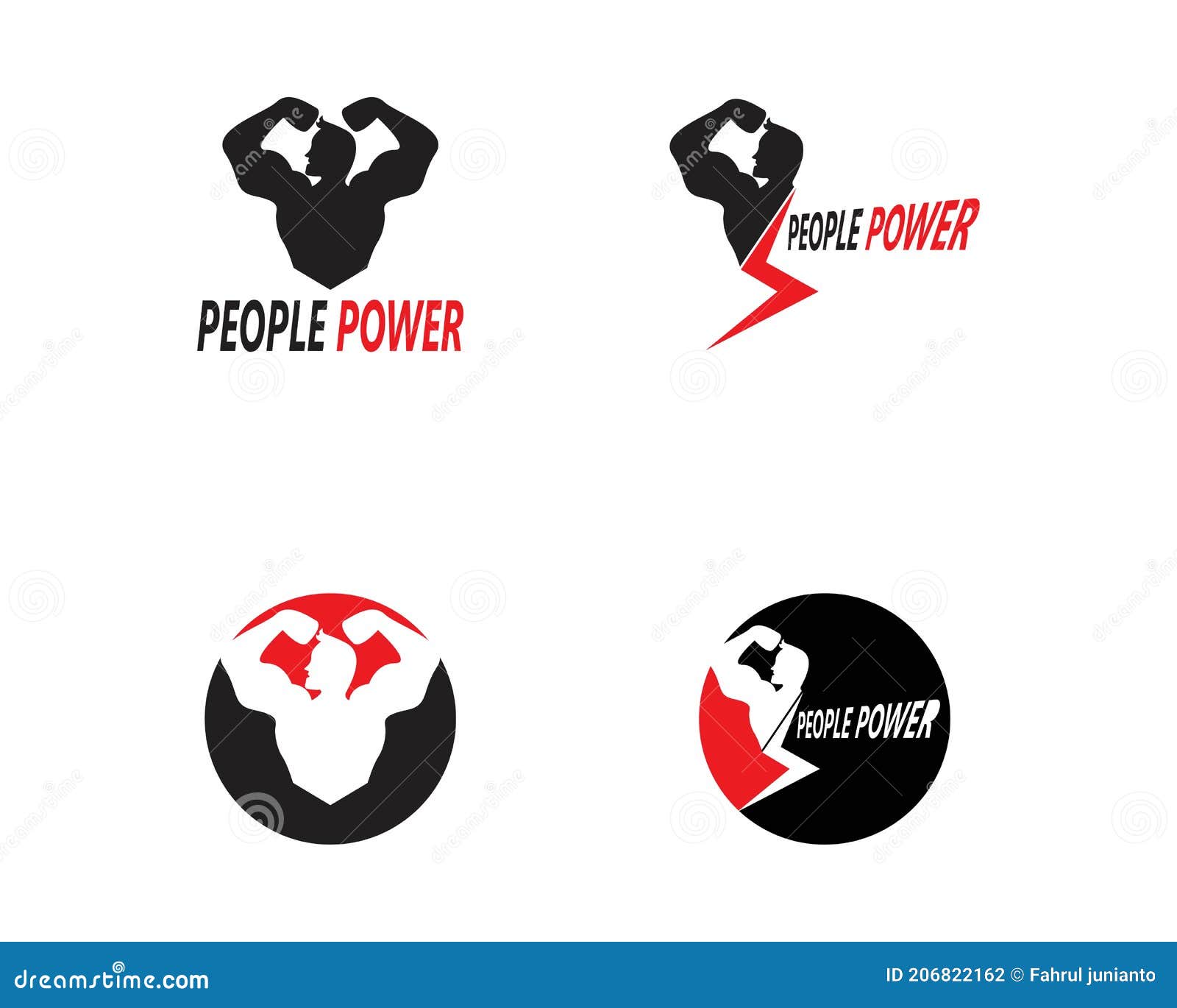 People Power Logo Vector Template Vector Illustration Stock Vector ...