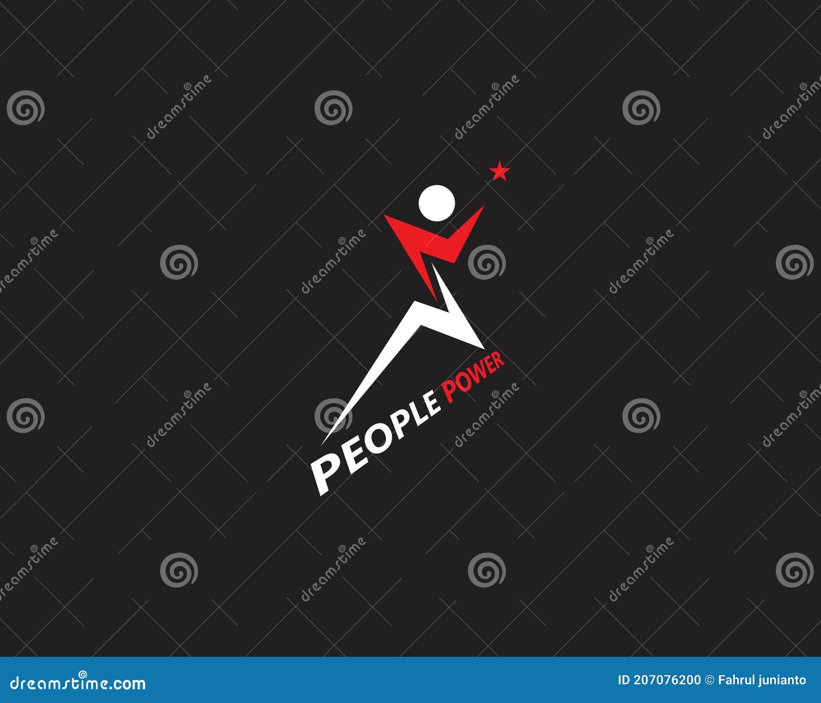 People Power Logo Vector Template Vector Illustration Stock Vector ...