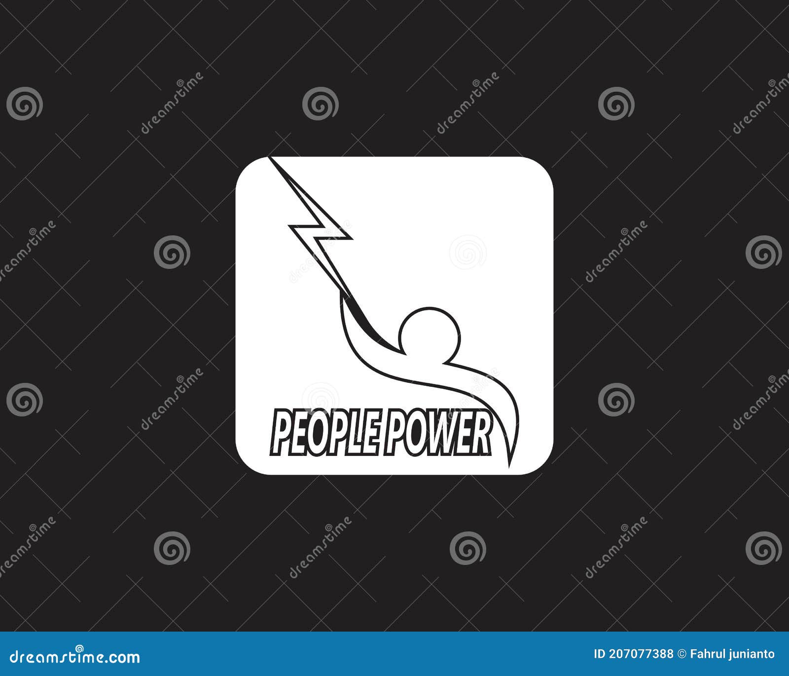 People Power Logo Vector Template Vector Illustration Stock Vector ...
