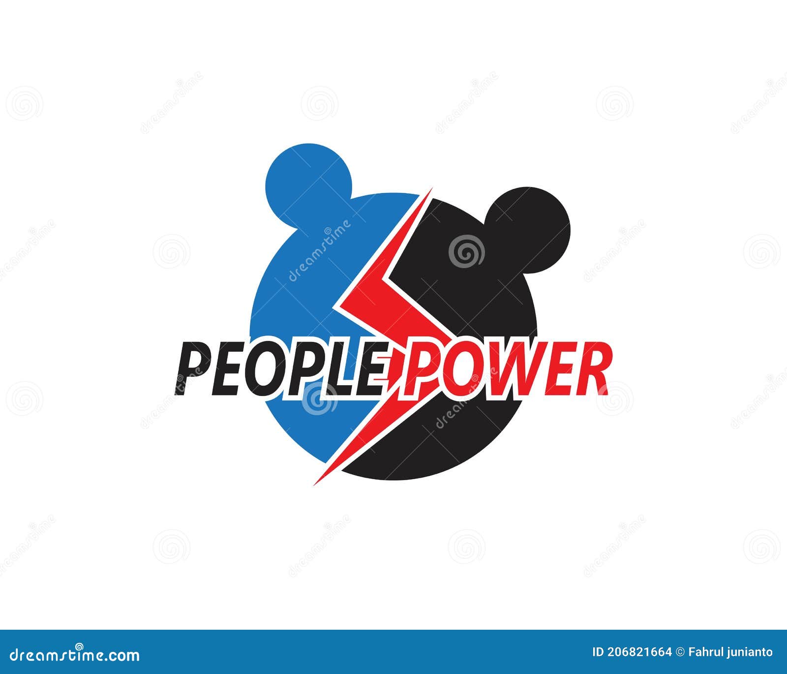 People Power Logo Vector Template Vector Illustration Stock Vector ...