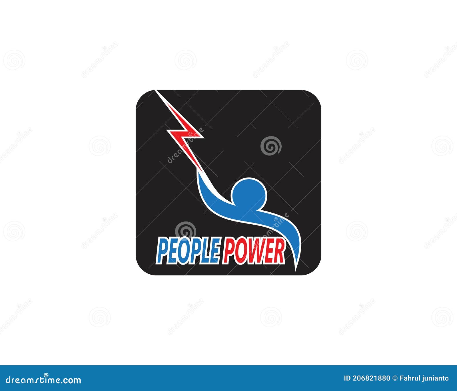People Power Logo Vector Template Vector Illustration Stock Vector ...