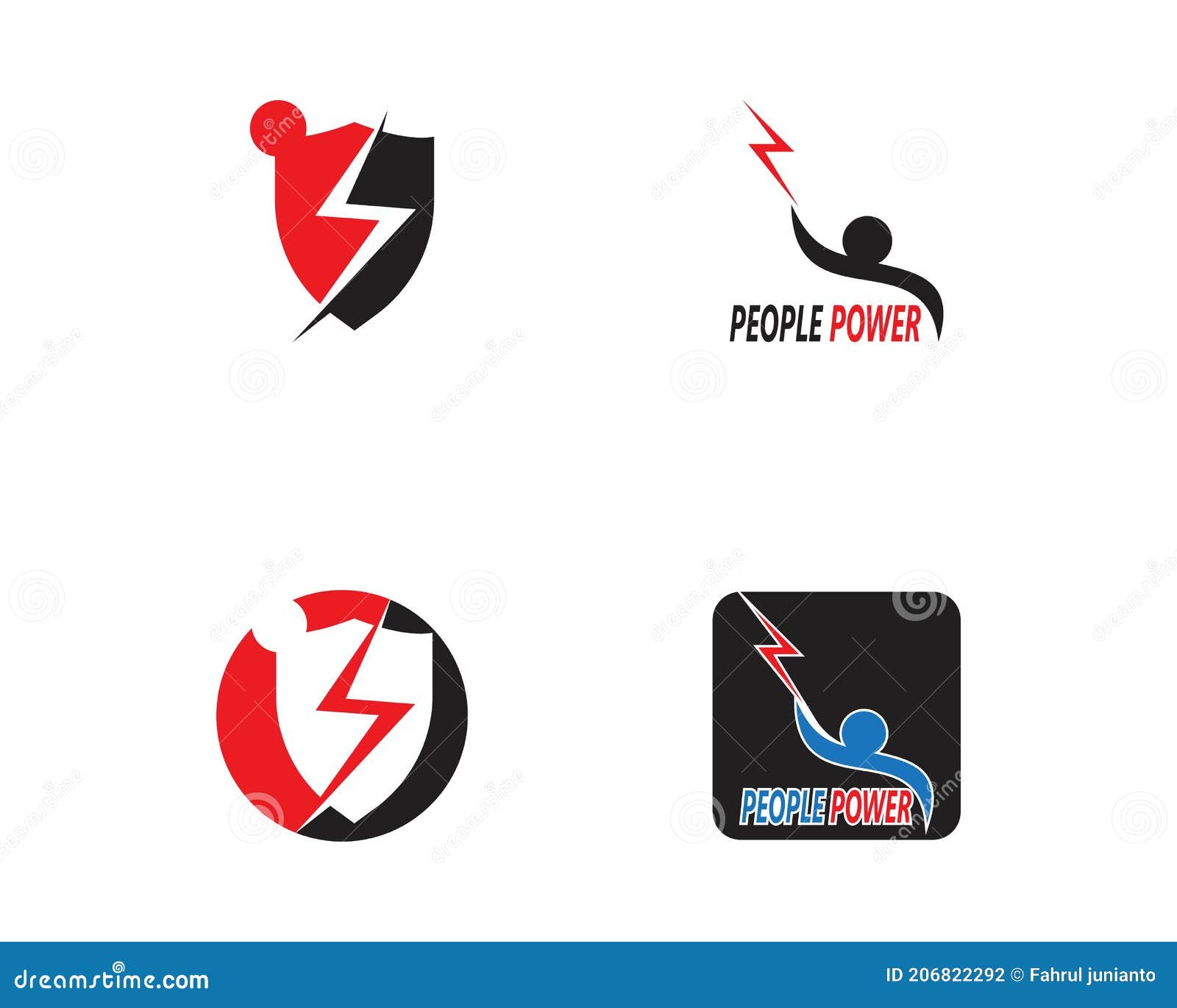 People Power Logo Vector Template Vector Illustration Stock Vector ...