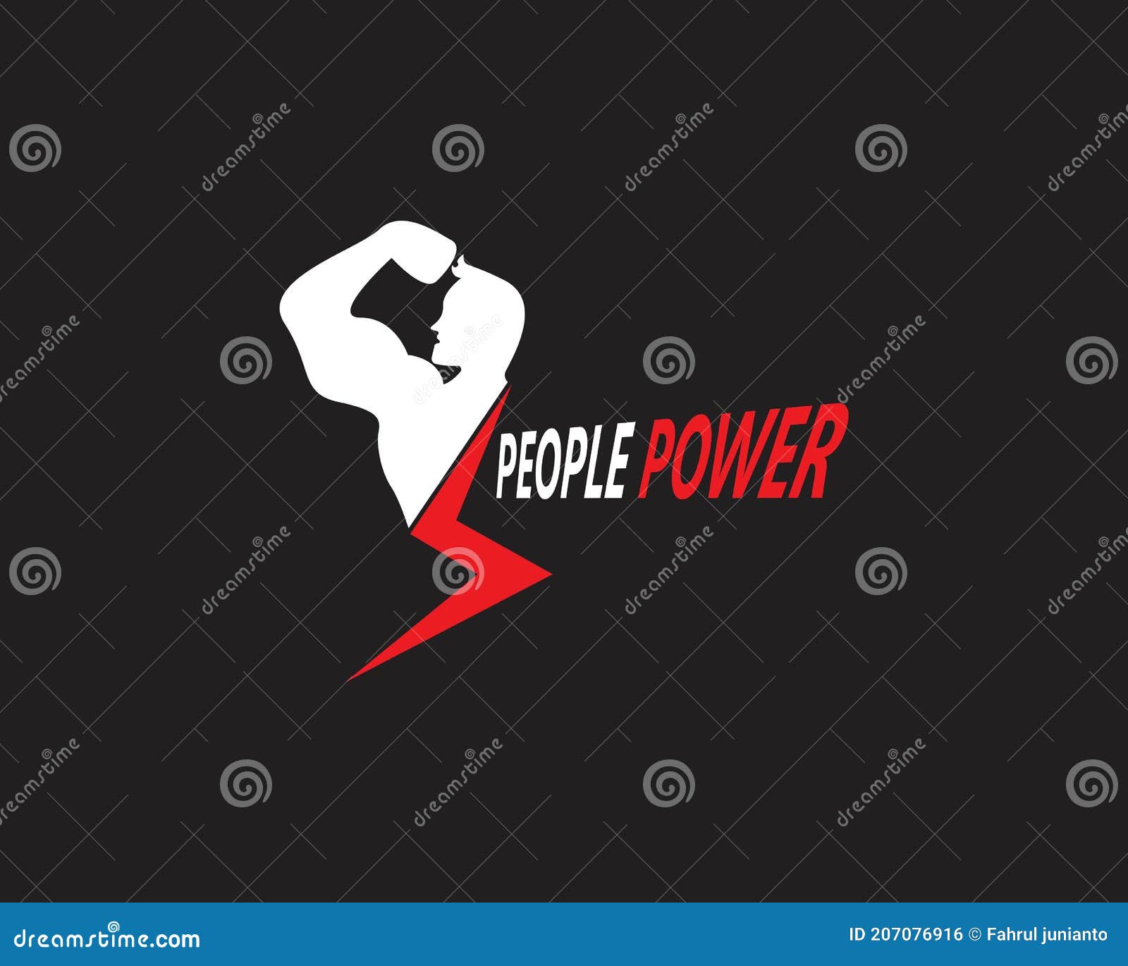 People Power Logo Vector Template Vector Illustration Stock Vector ...