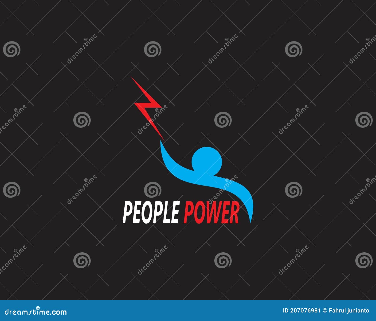 People Power Logo Vector Template Vector Illustration Stock Vector ...