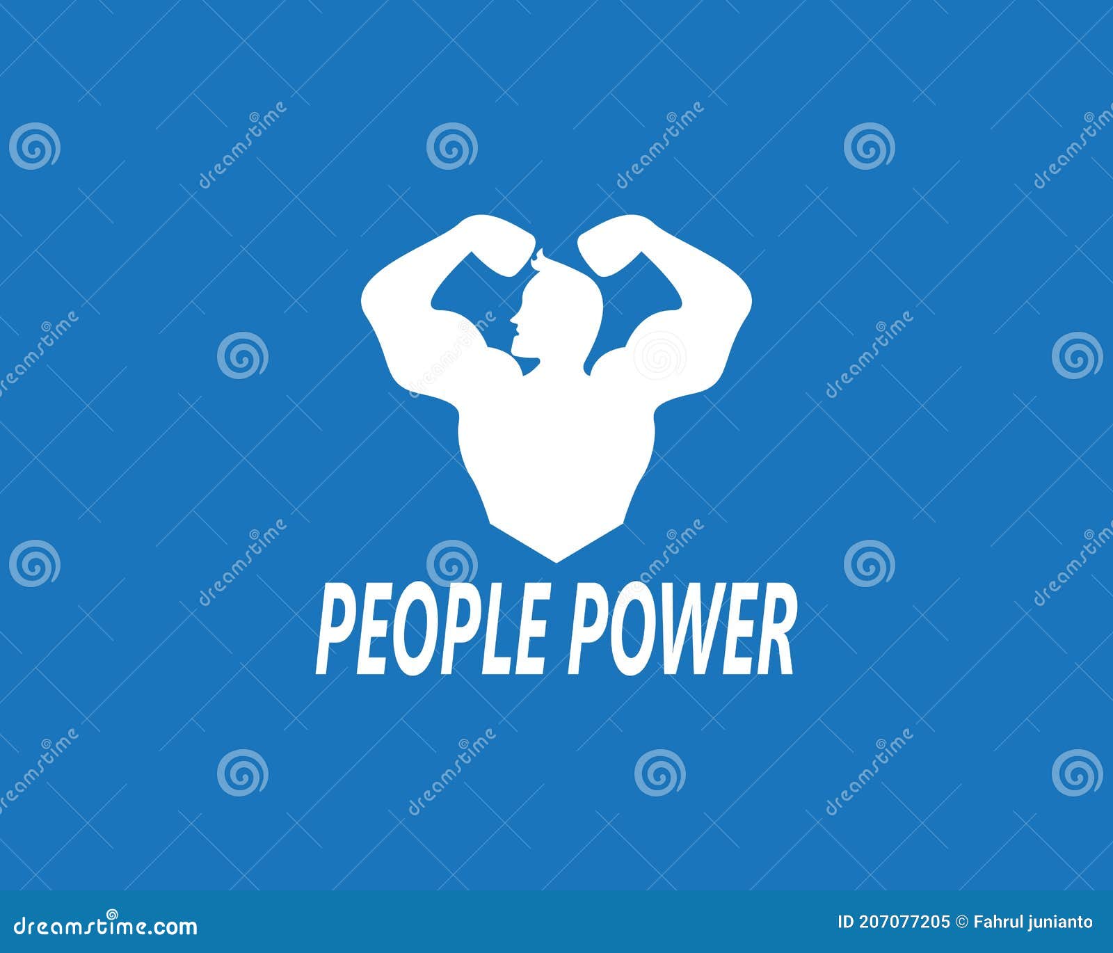 People Power Logo Vector Template Vector Illustration Stock Vector ...