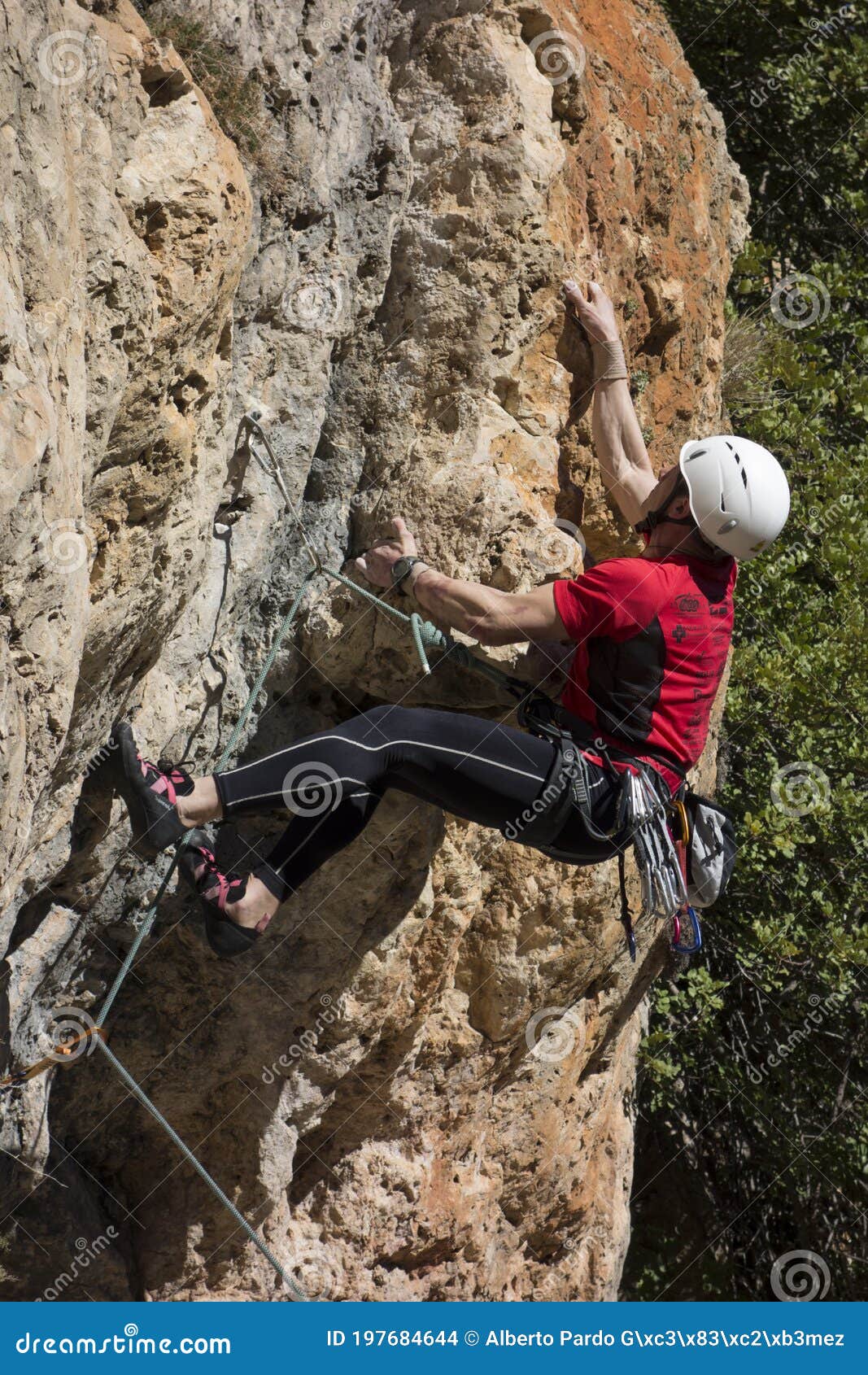 People Practicing Mountain Climbing Outdoors Editorial Stock Image ...