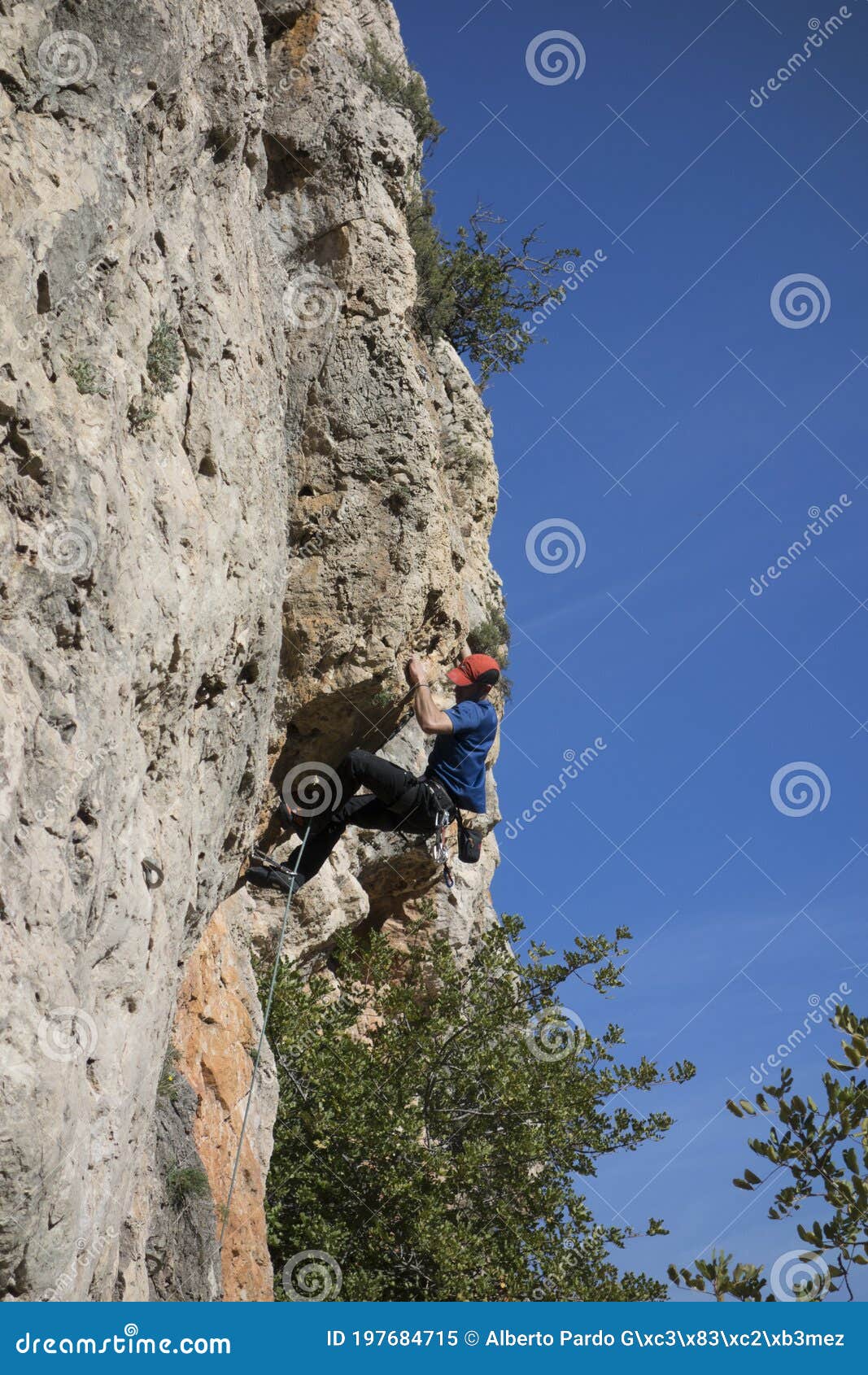 People Practicing Mountain Climbing Outdoors Editorial Image - Image of ...