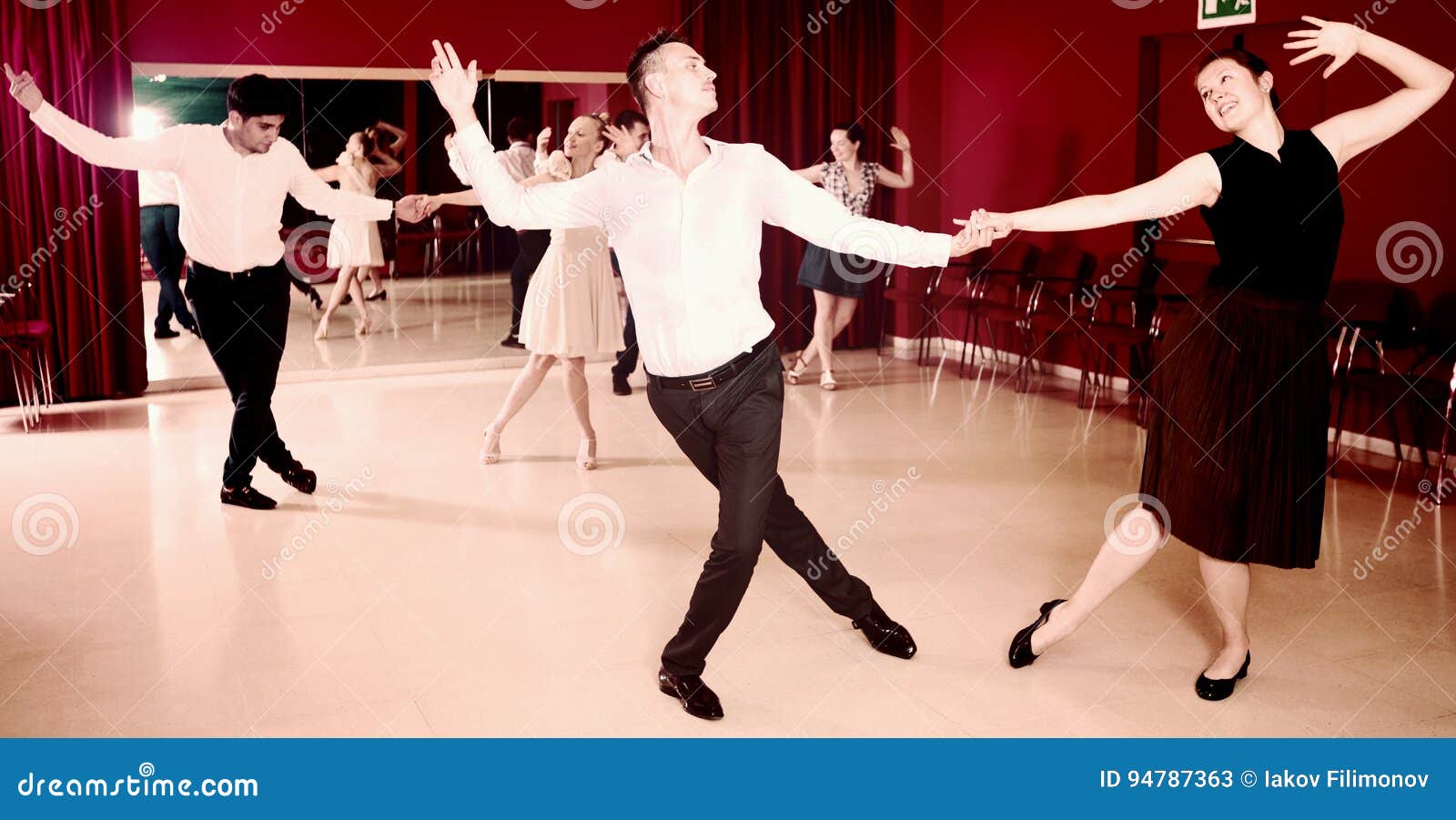 People Practicing Vigorous Jive Stock Image - Image of practicing ...