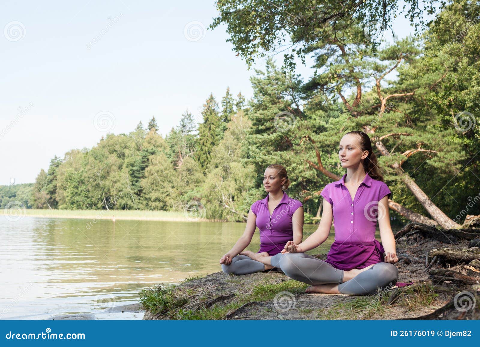 People practicing yoga stock image. Image of closed, eyes - 26176019